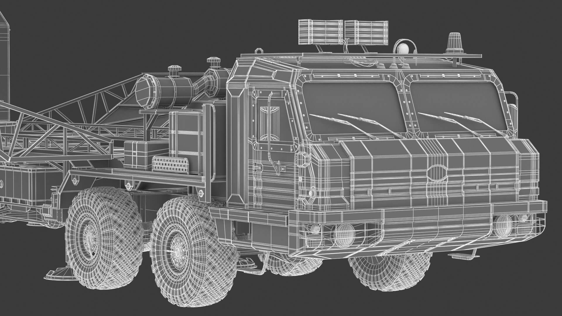 55Zh6Me Nebo M Rlm-De L-Band Radar System 3D Model by frezzy