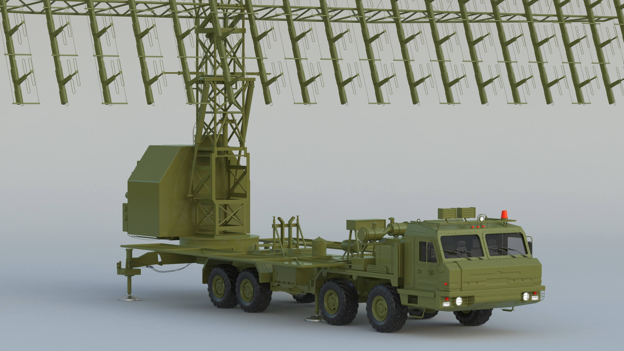 55Zh6ME Nebo M RLM-Me VHF-Band Radar System 3D Model by frezzy