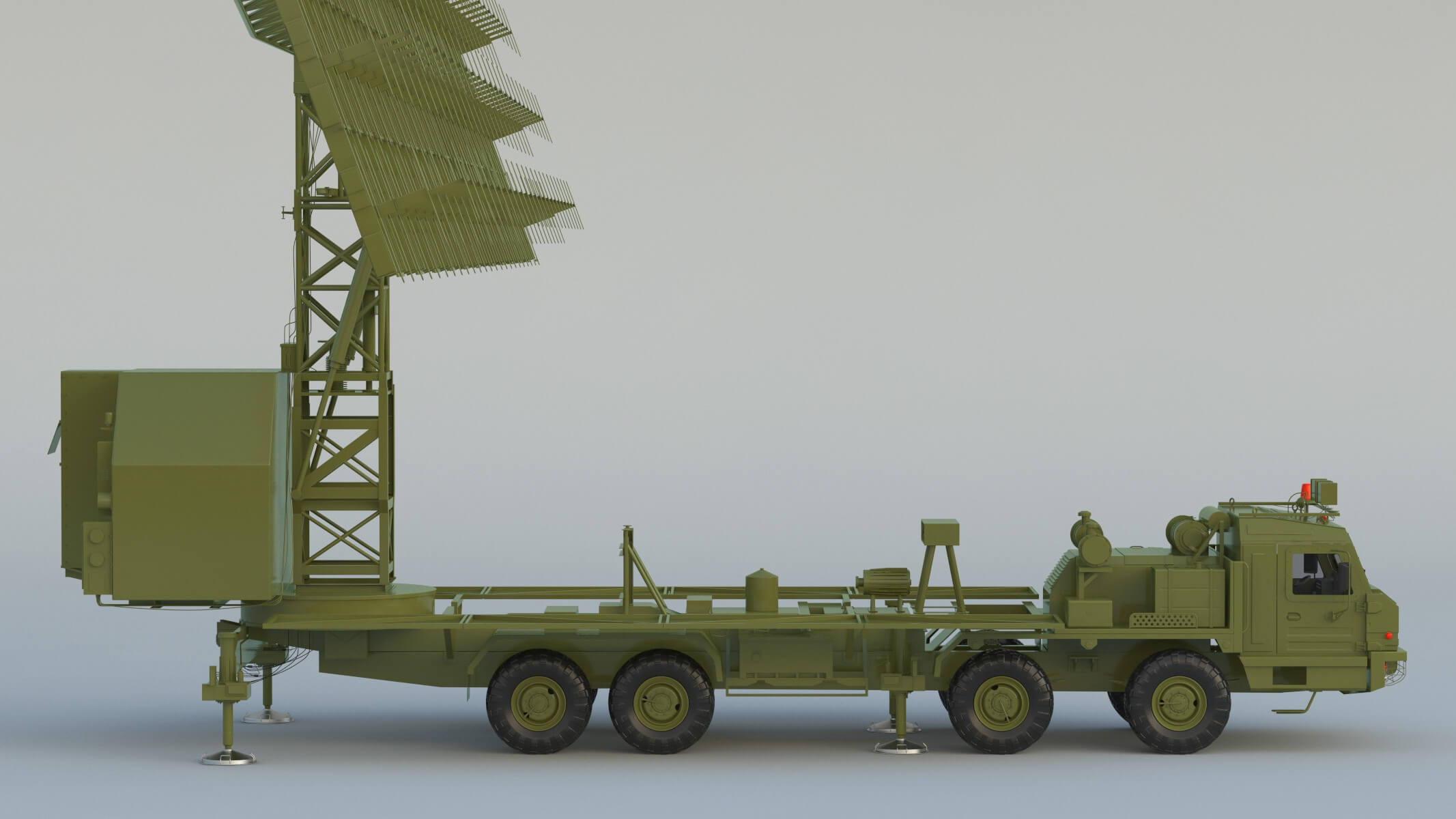 55Zh6ME Nebo M RLM-Me VHF-Band Radar System 3D Model by frezzy