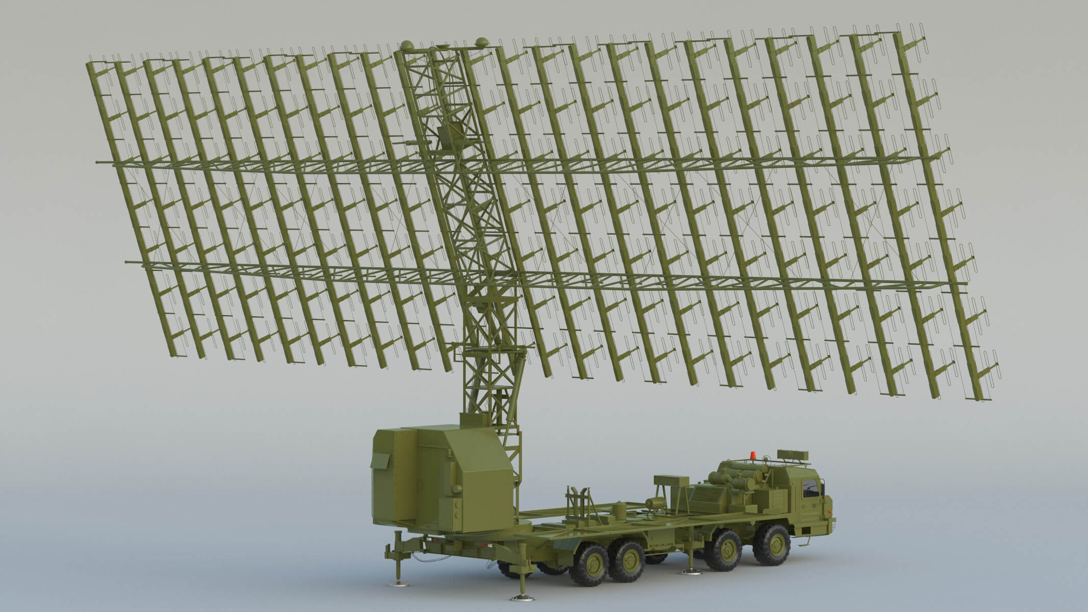 55Zh6ME Nebo M RLM-Me VHF-Band Radar System 3D Model by frezzy