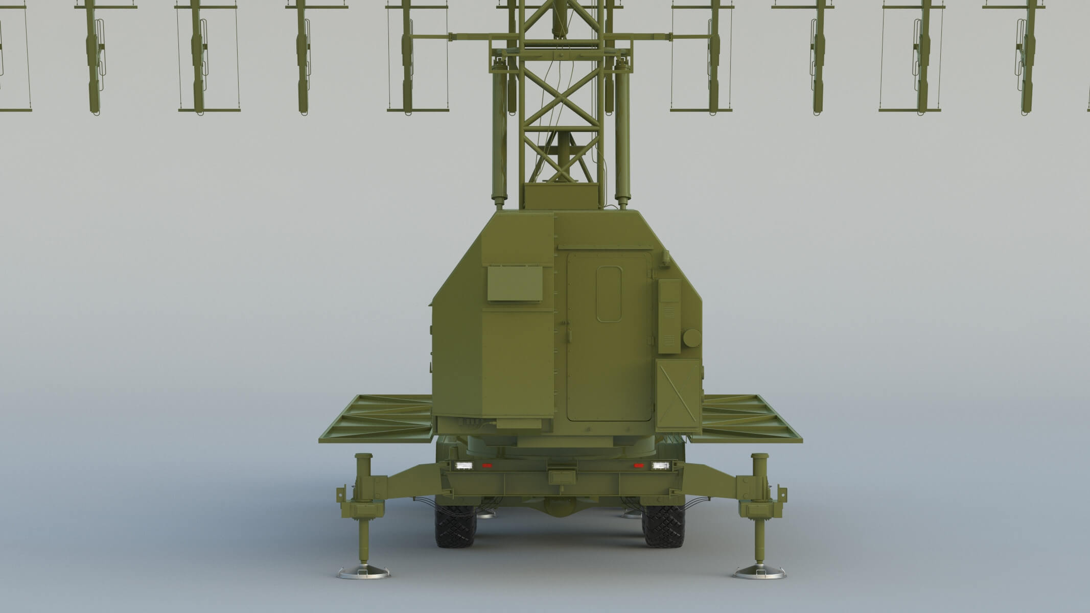 55Zh6ME Nebo M RLM-Me VHF-Band Radar System 3D Model by frezzy