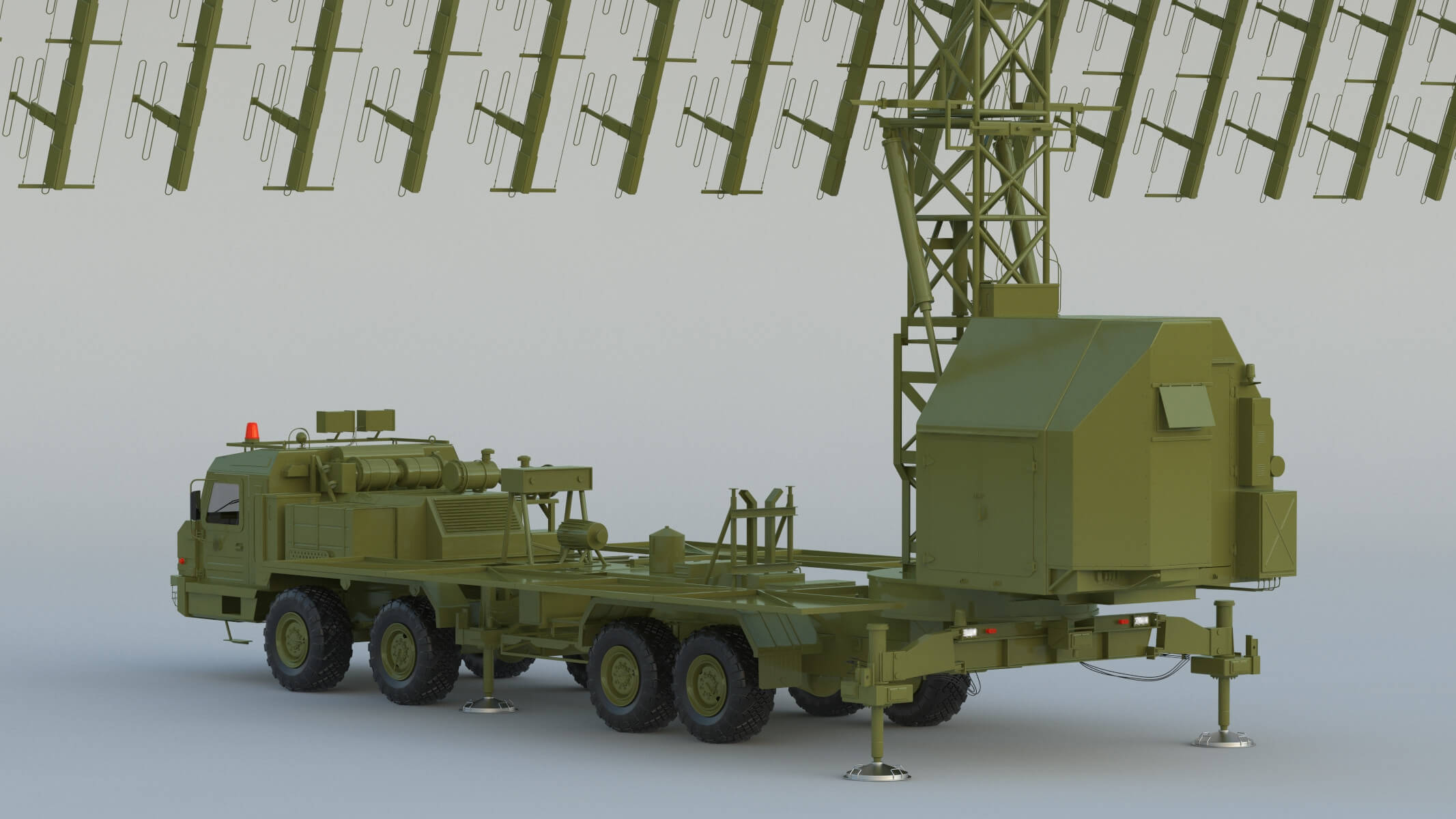 55Zh6ME Nebo M RLM-Me VHF-Band Radar System 3D Model by frezzy