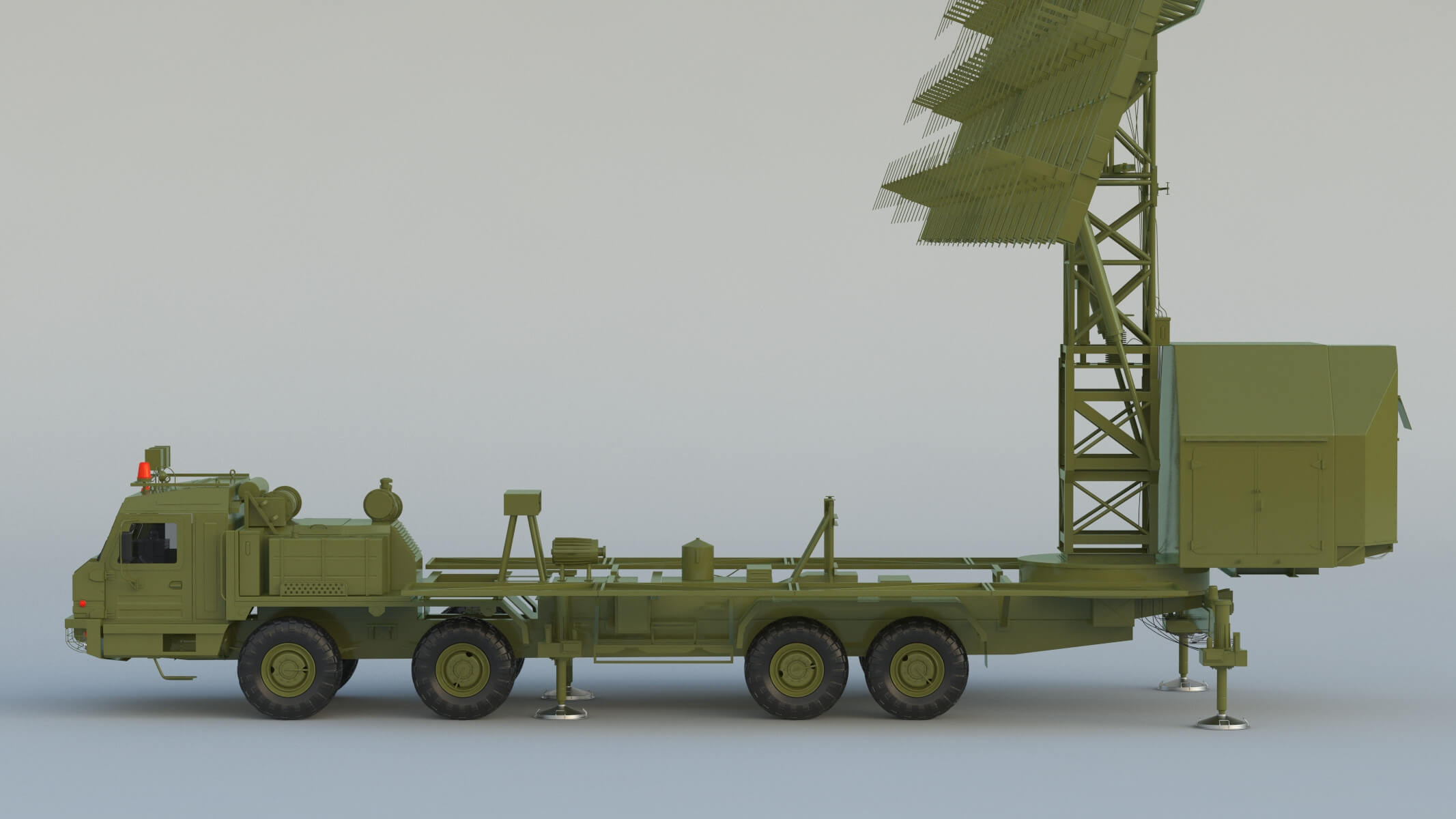 55Zh6ME Nebo M RLM-Me VHF-Band Radar System 3D Model by frezzy