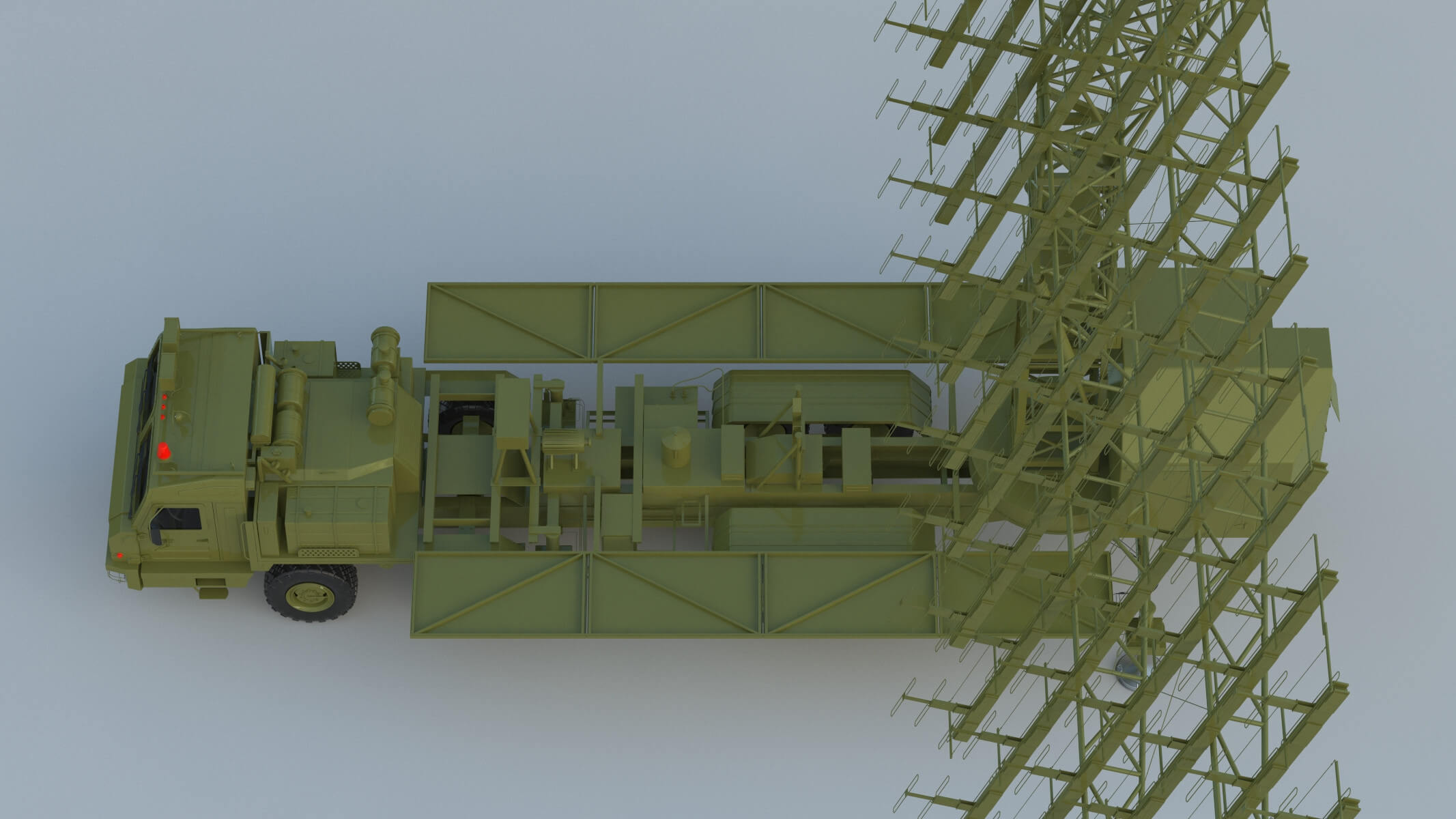 55Zh6ME Nebo M RLM-Me VHF-Band Radar System 3D Model by frezzy