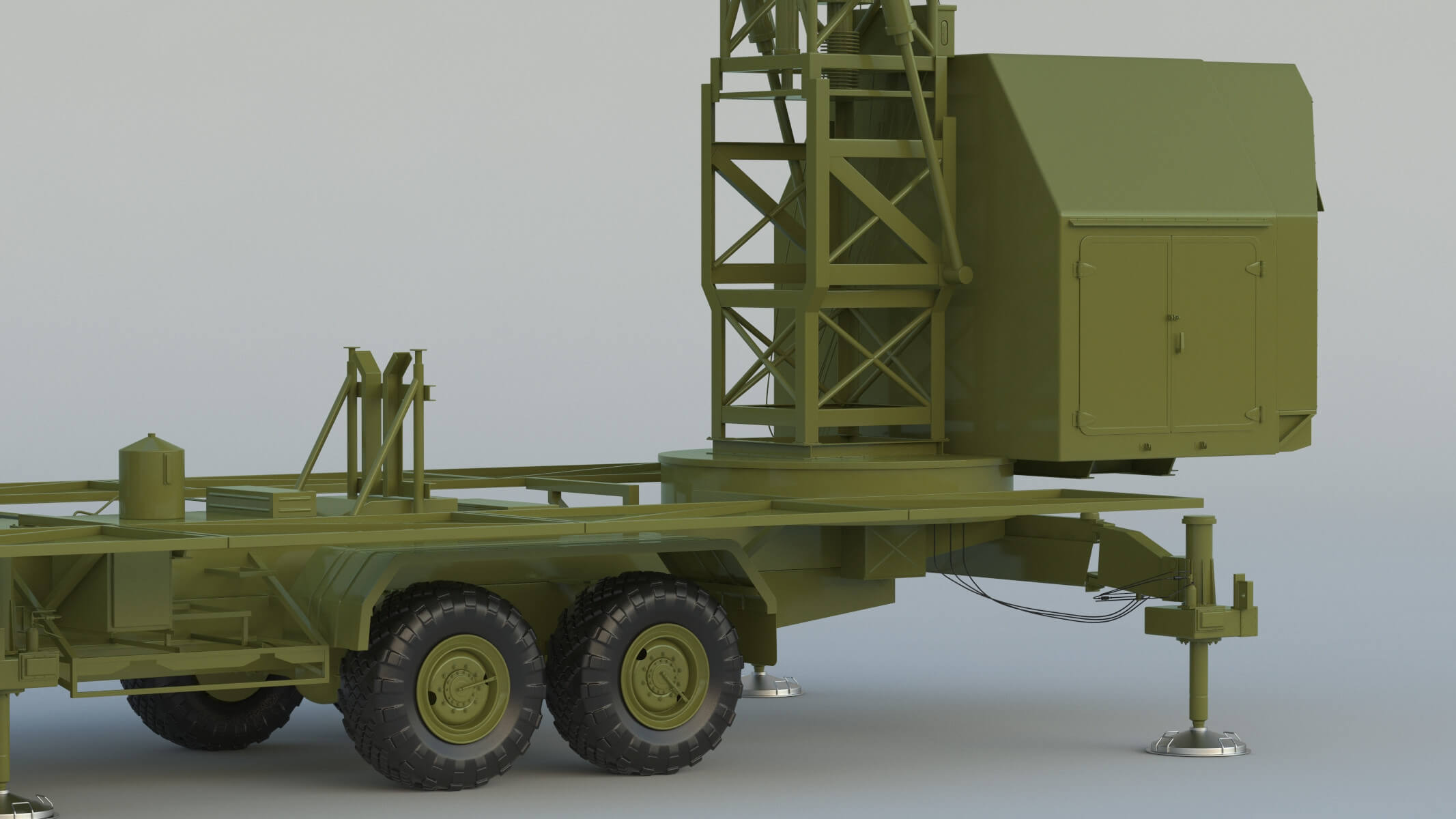 55Zh6ME Nebo M RLM-Me VHF-Band Radar System 3D Model by frezzy