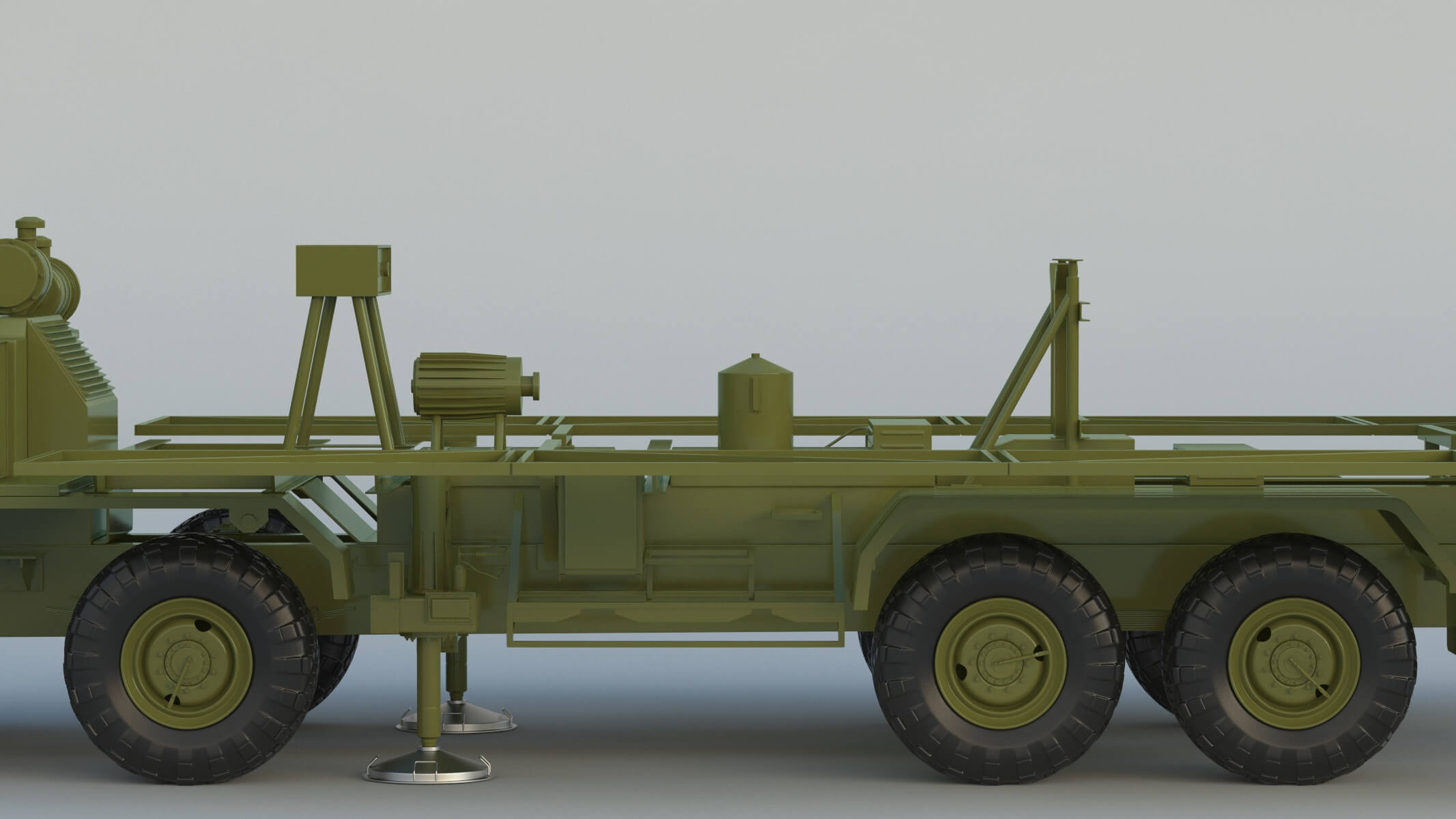 55Zh6ME Nebo M RLM-Me VHF-Band Radar System 3D Model by frezzy