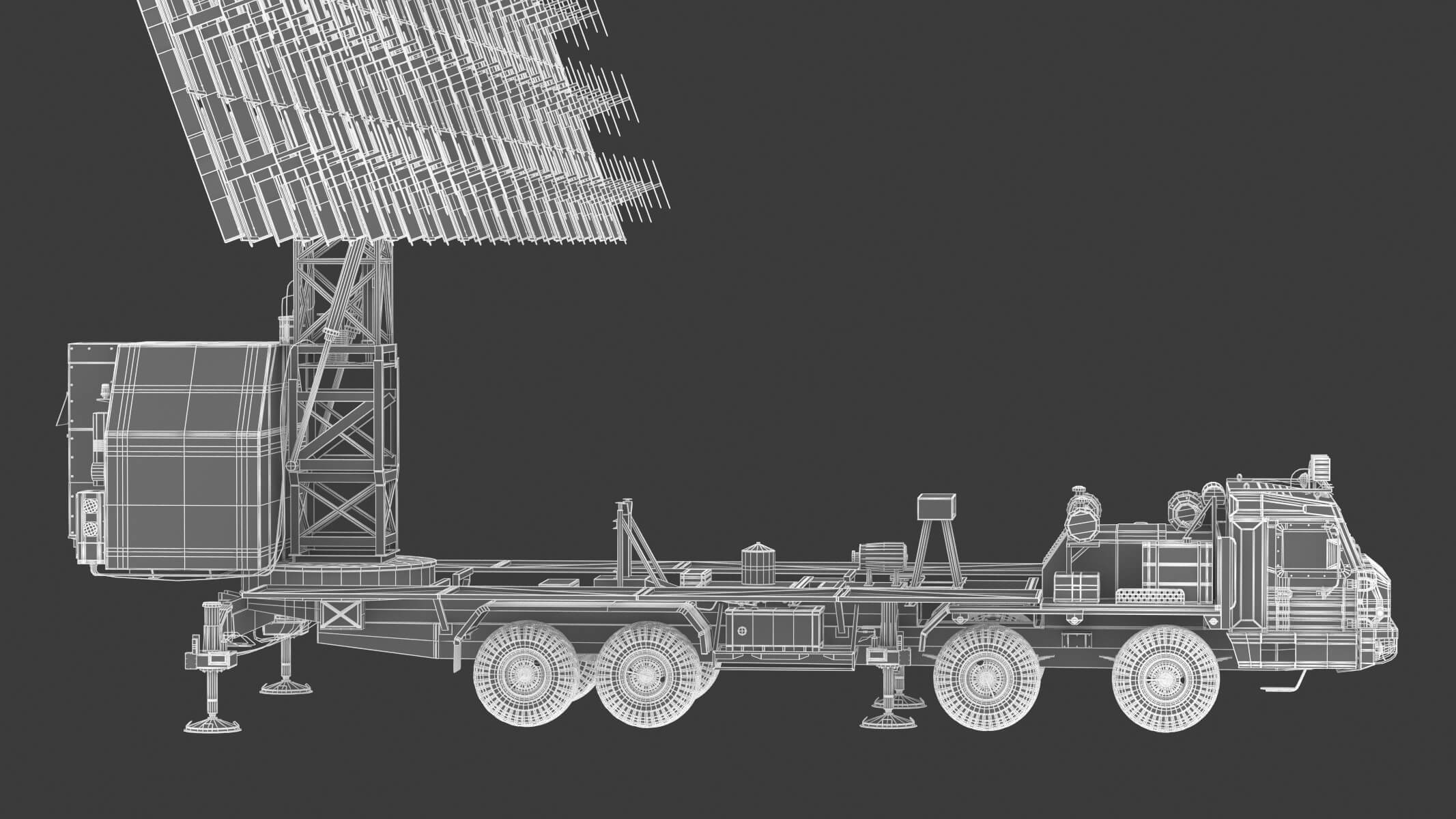 55Zh6ME Nebo M RLM-Me VHF-Band Radar System 3D Model by frezzy