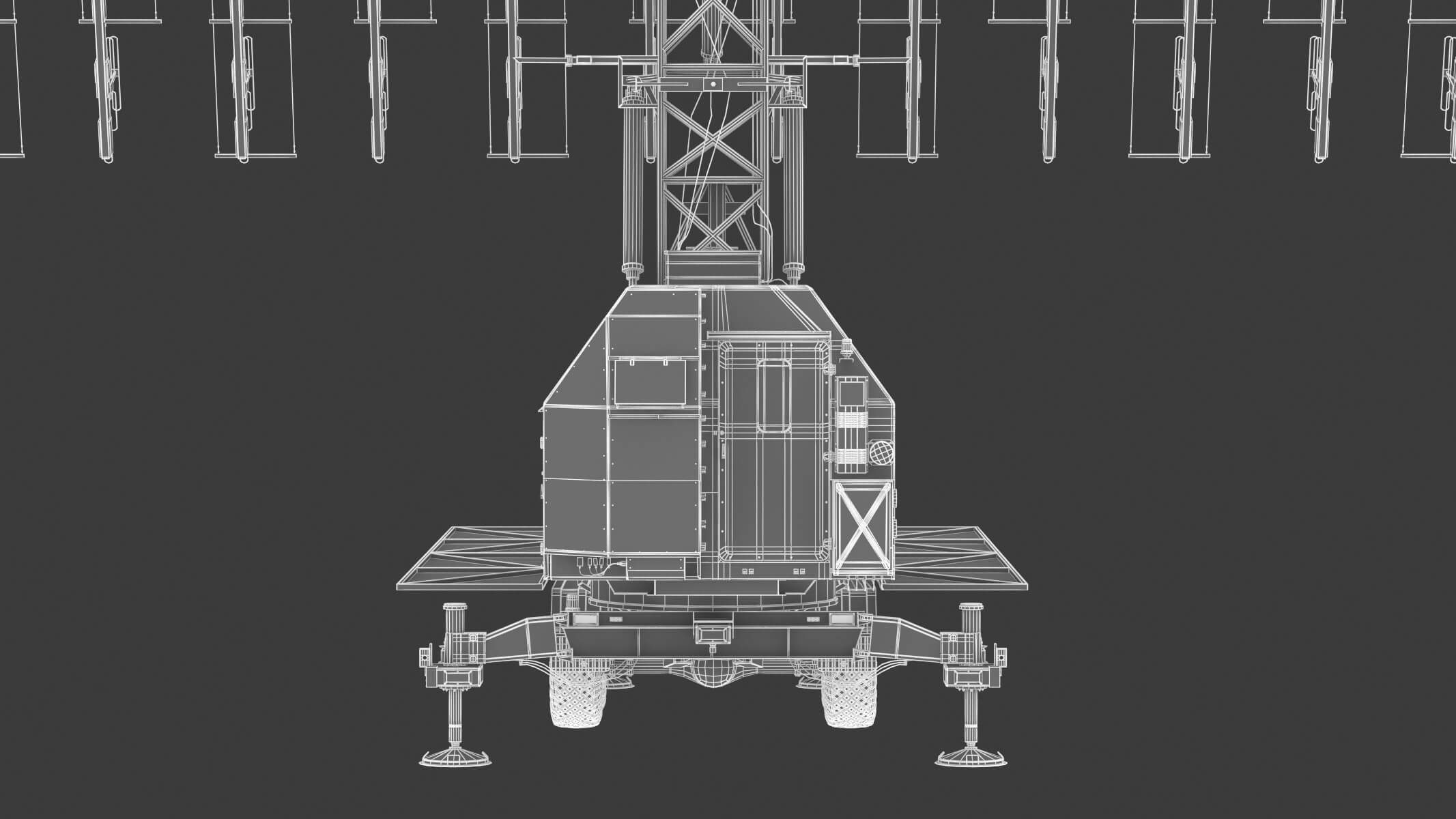 55Zh6ME Nebo M RLM-Me VHF-Band Radar System 3D Model by frezzy