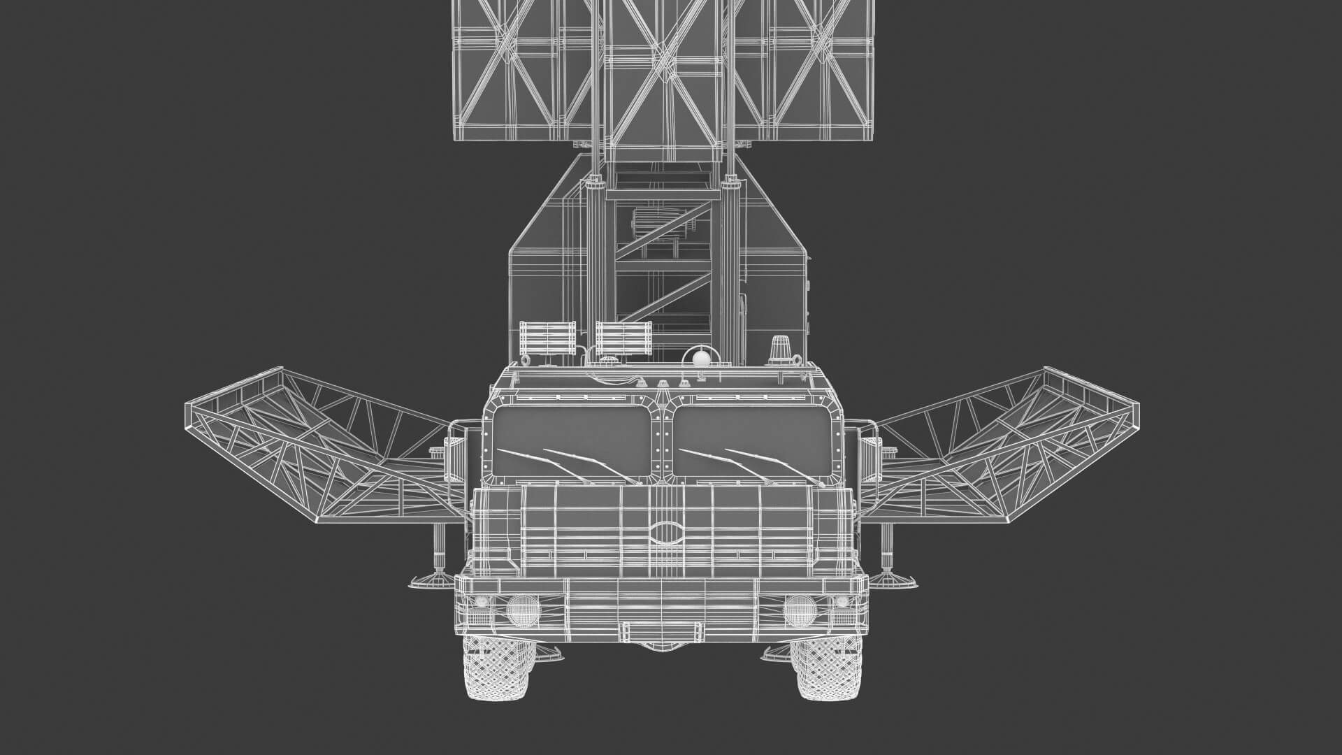 55Zh6Me Nebo M RLM-S L-Band Radar System 3D Model by frezzy