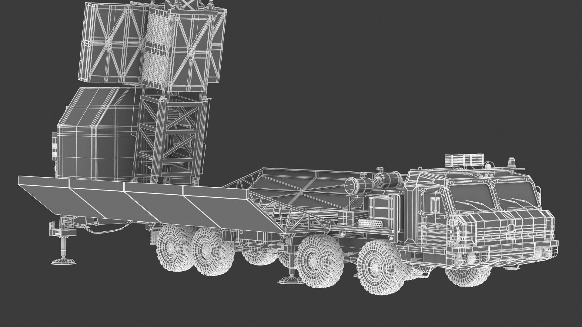 55Zh6Me Nebo M RLM-S L-Band Radar System 3D Model by frezzy