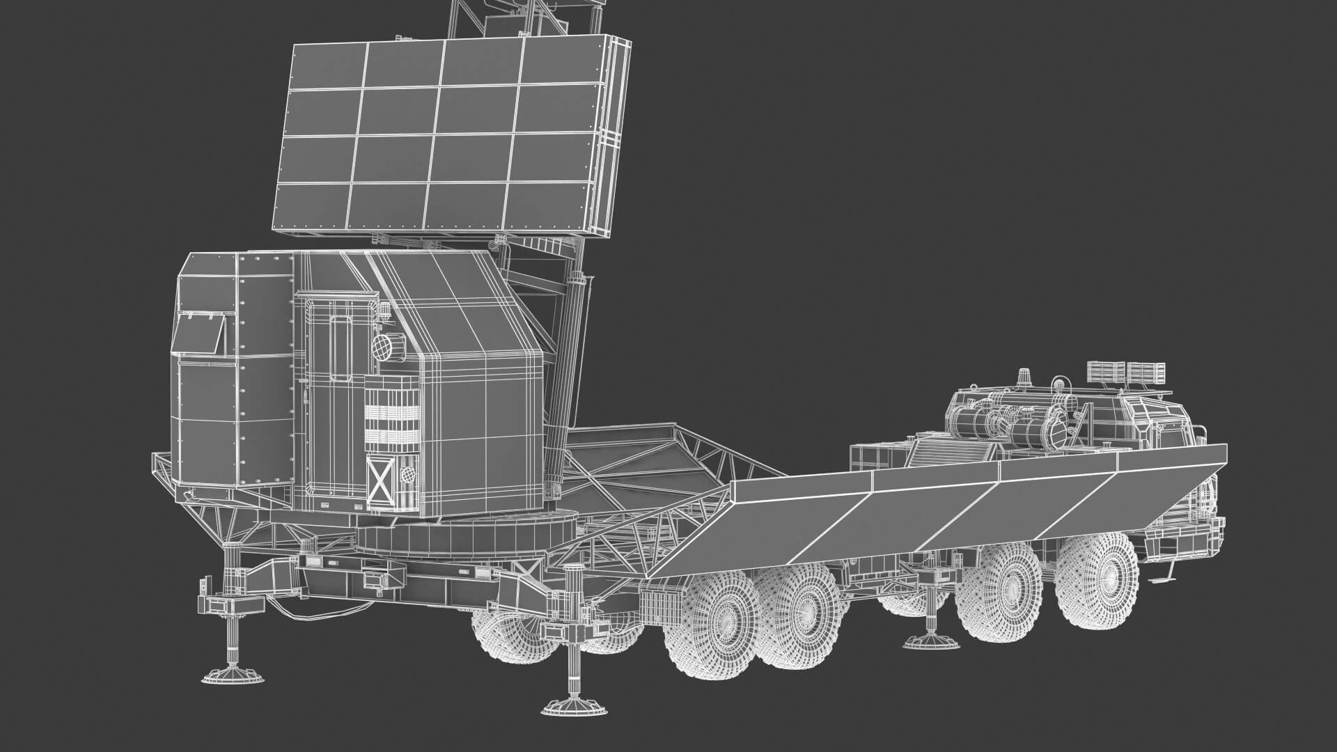 55Zh6Me Nebo M RLM-S L-Band Radar System 3D Model by frezzy