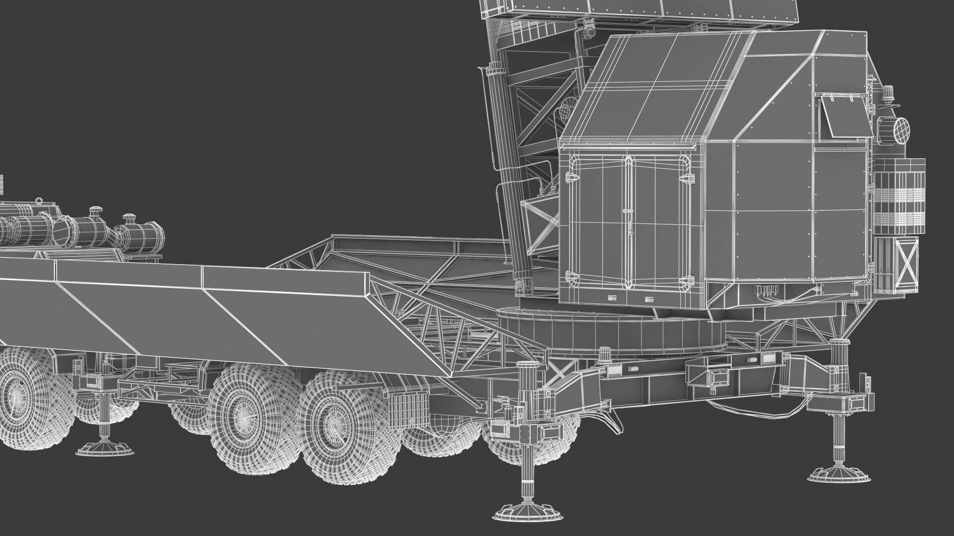 55Zh6Me Nebo M RLM-S L-Band Radar System 3D Model by frezzy
