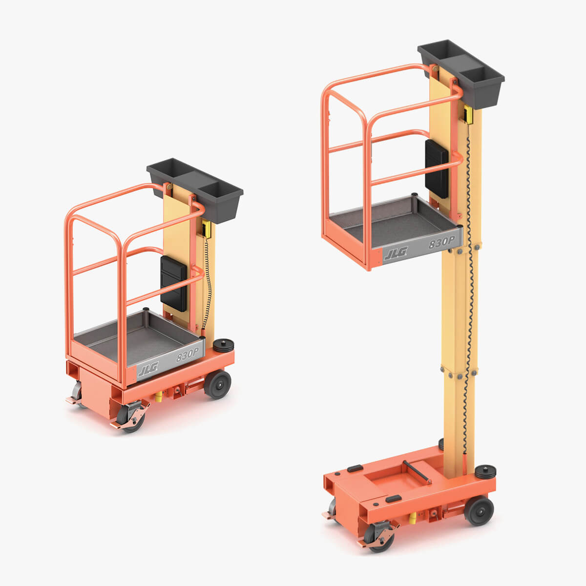 830P Push Around Mast Lift - 3D Model by frezzy