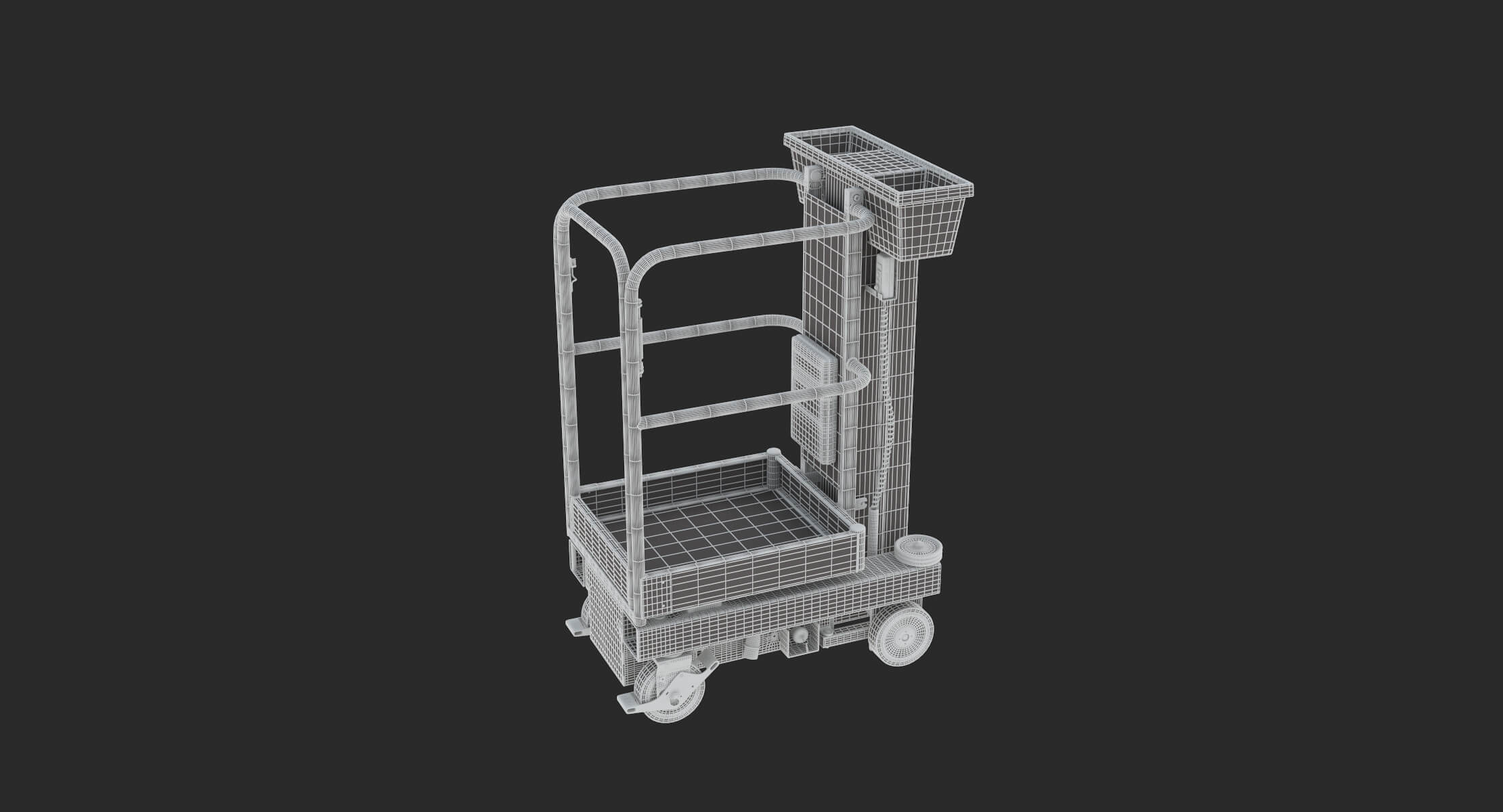 830P Push Around Mast Lift - 3D Model by frezzy