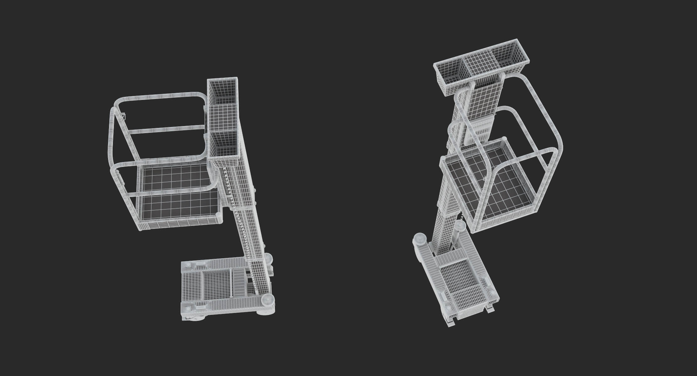 830P Push Around Mast Lift - 3D Model by frezzy