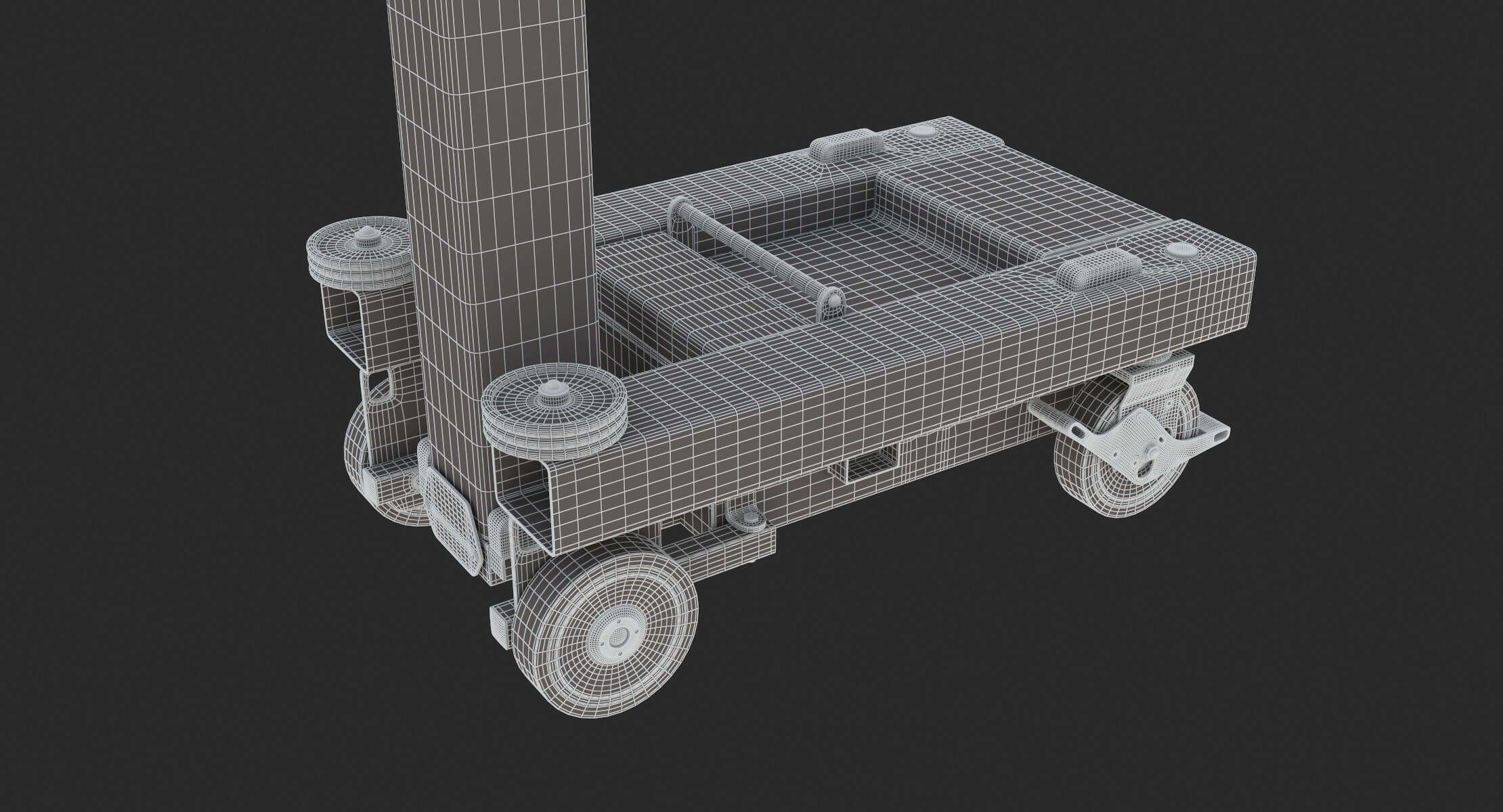 830P Push Around Mast Lift - 3D Model by frezzy