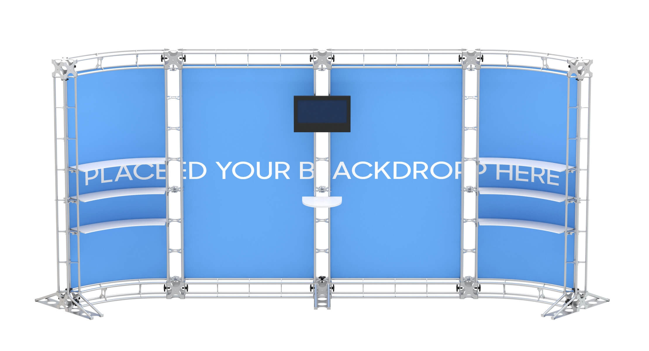 Backdrop 8ft x 20ft Truss Backwall Display - 3D Model by frezzy