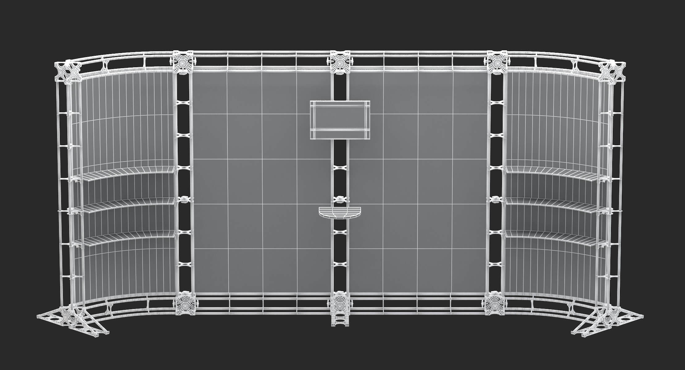 Backdrop 8ft x 20ft Truss Backwall Display - 3D Model by frezzy