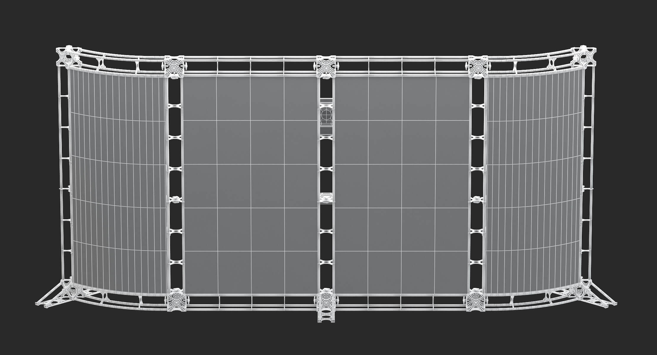 Backdrop 8ft x 20ft Truss Backwall Display - 3D Model by frezzy