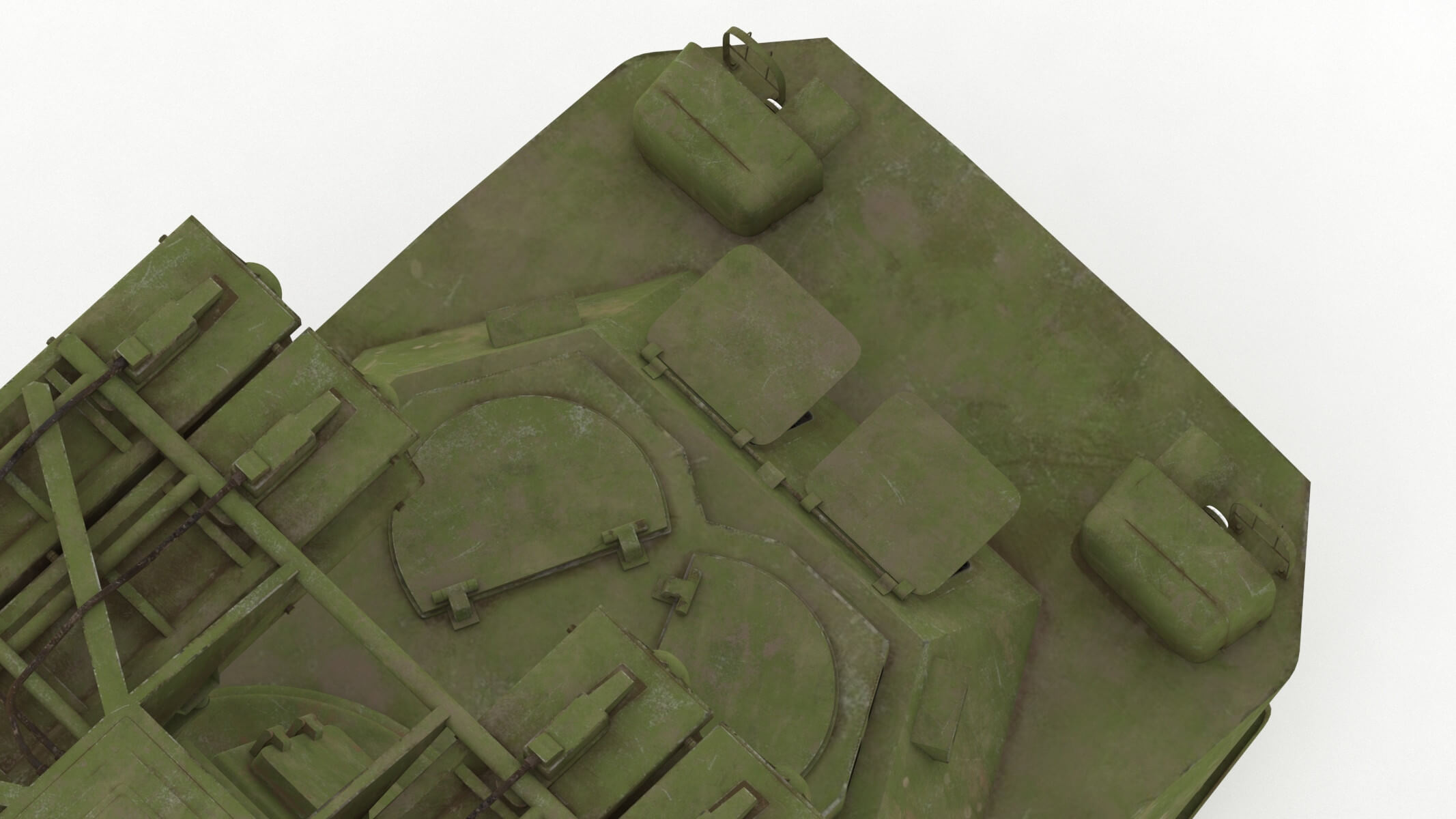 9K31 Strela-1 Low Poly 3D Model by frezzy