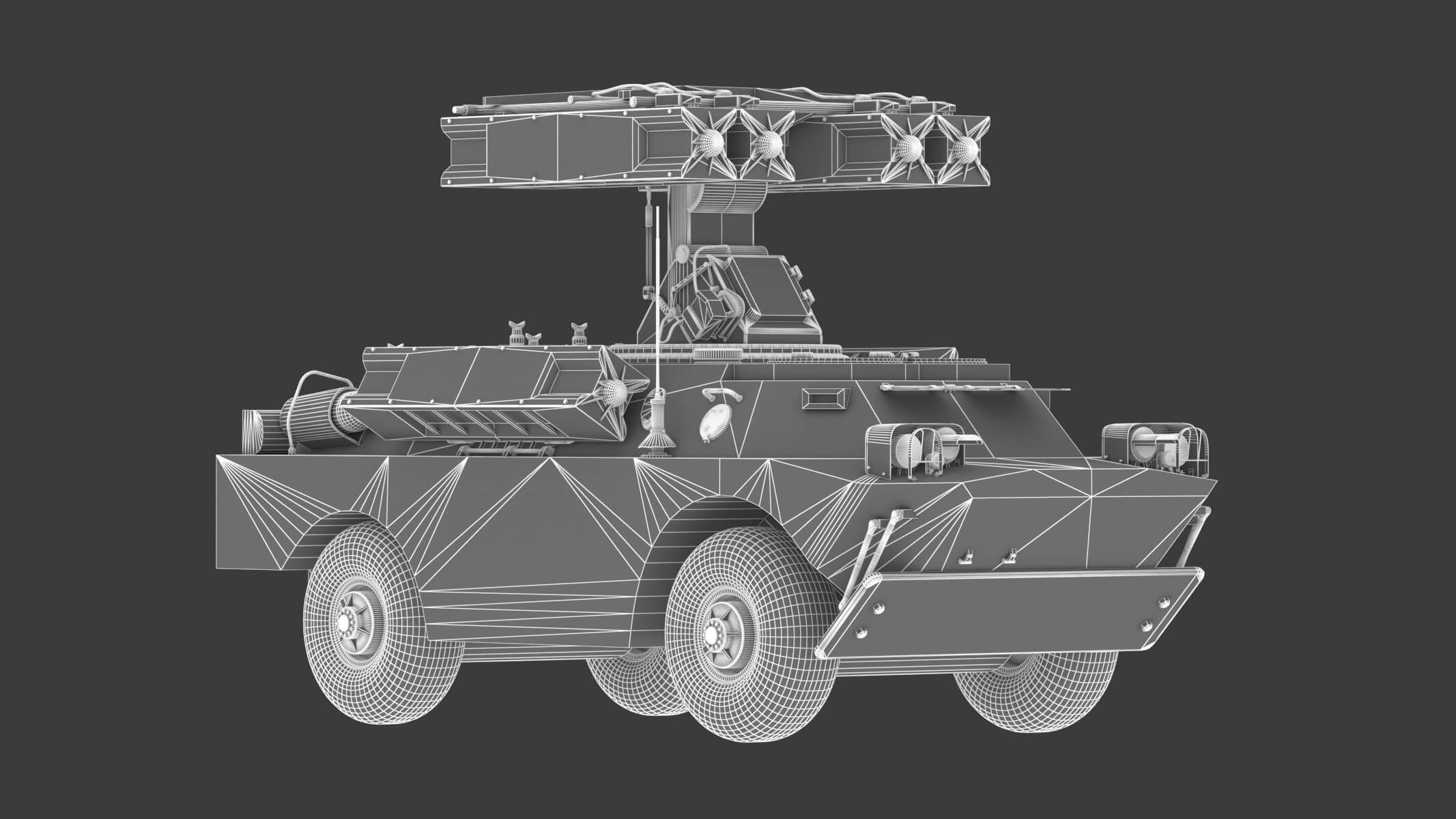 9K31 Strela-1 Low Poly 3D Model by frezzy