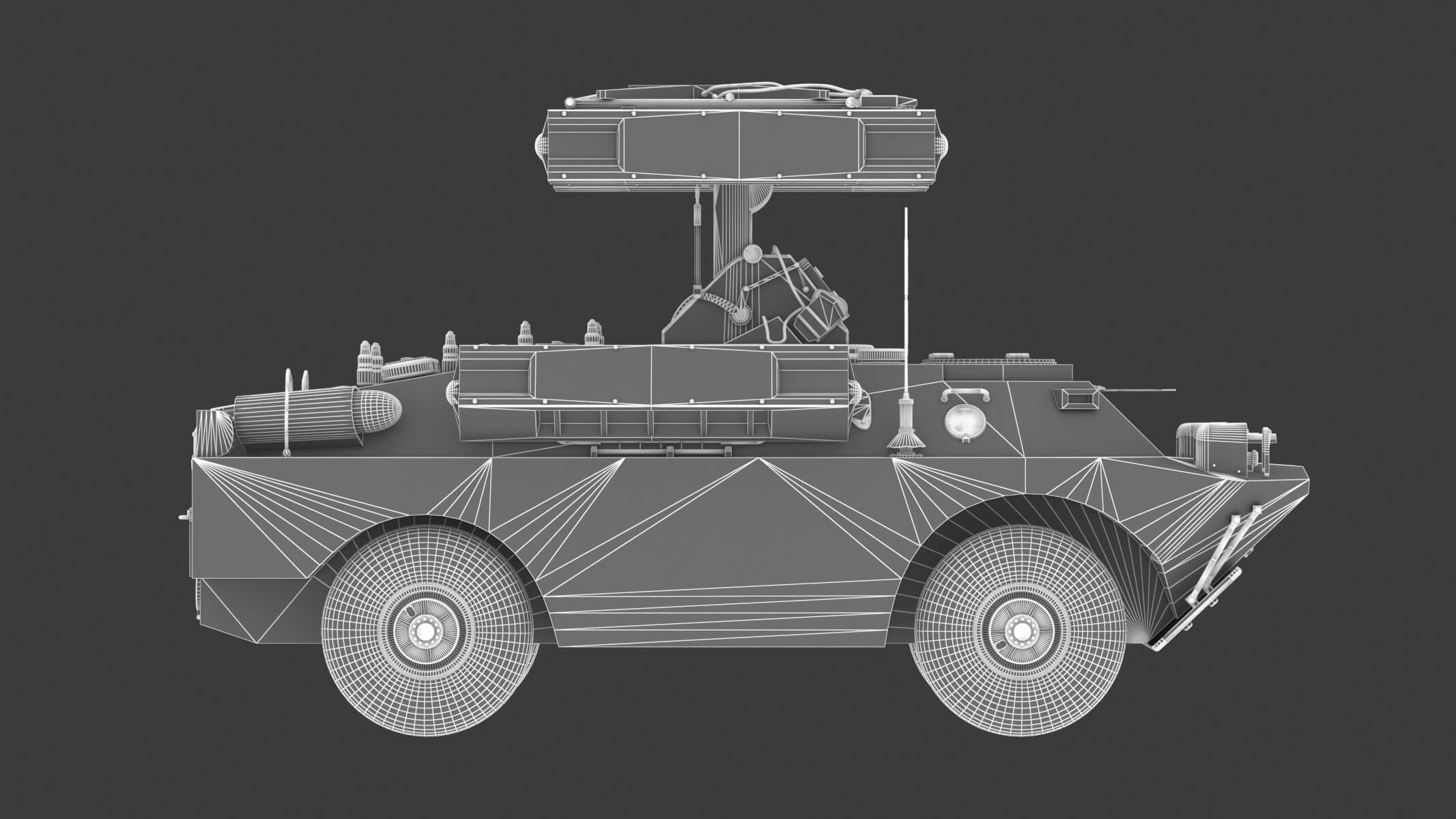9K31 Strela-1 Low Poly 3D Model by frezzy