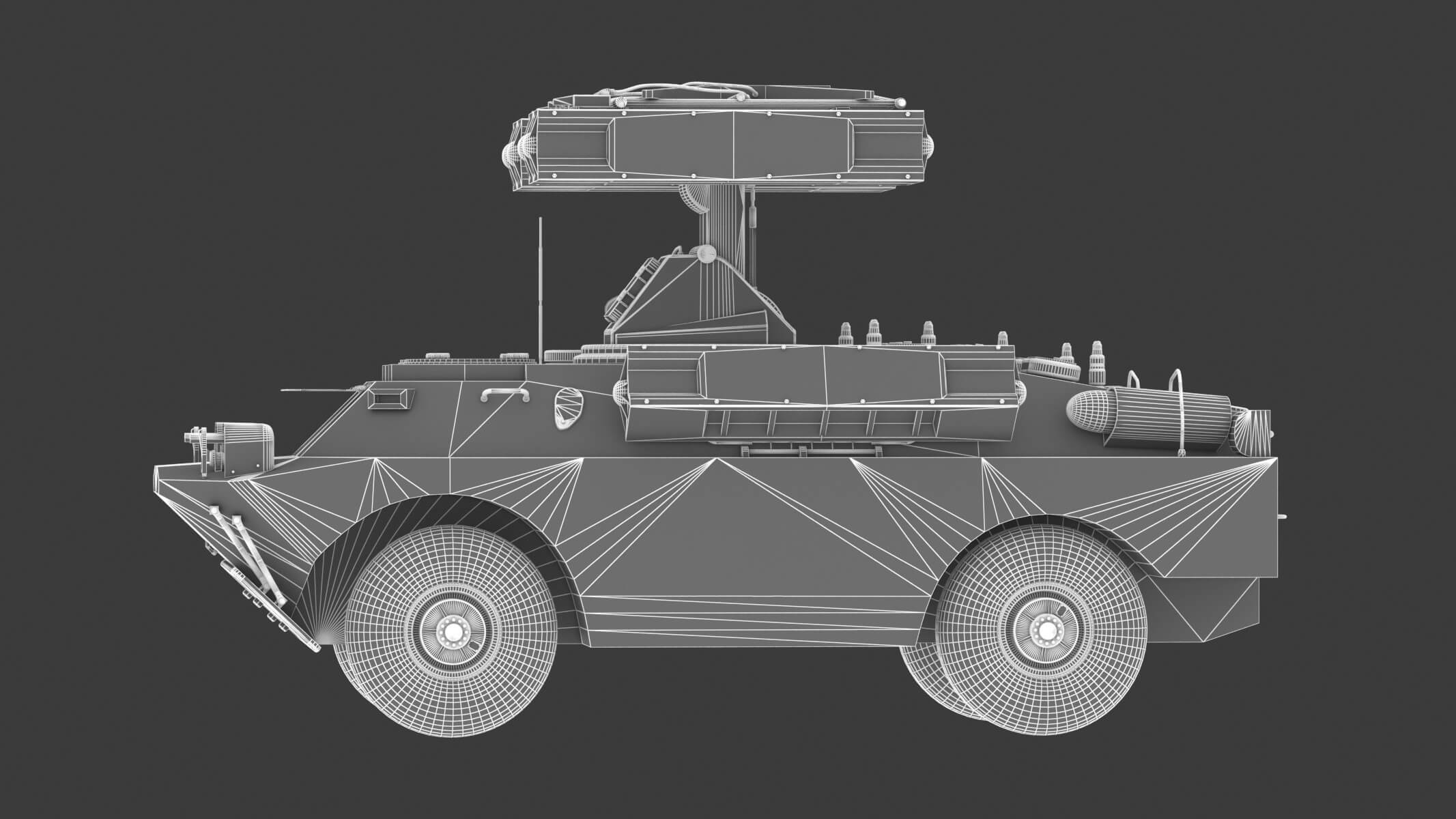 9K31 Strela-1 Low Poly 3D Model by frezzy