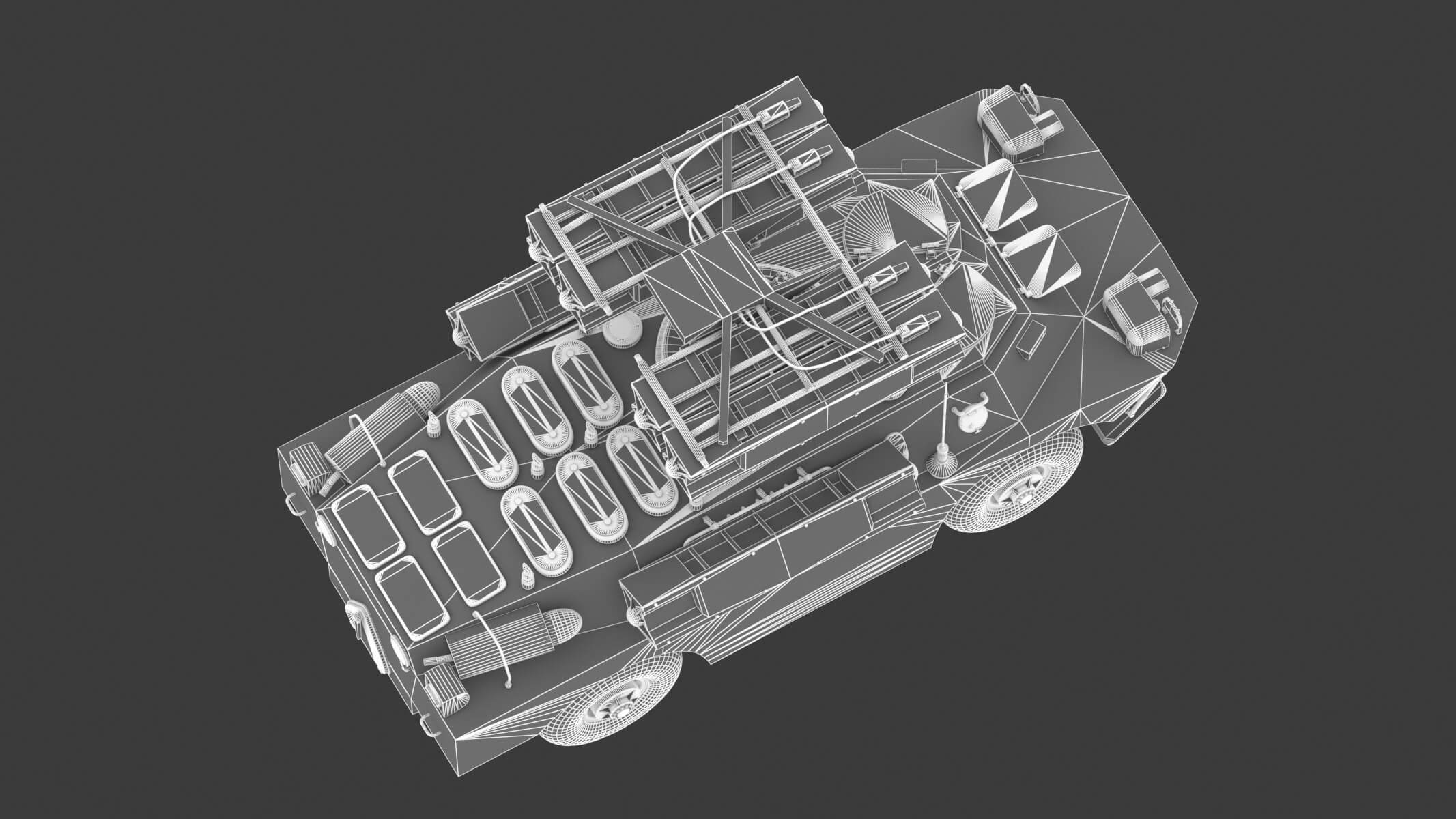 9K31 Strela-1 Low Poly 3D Model by frezzy