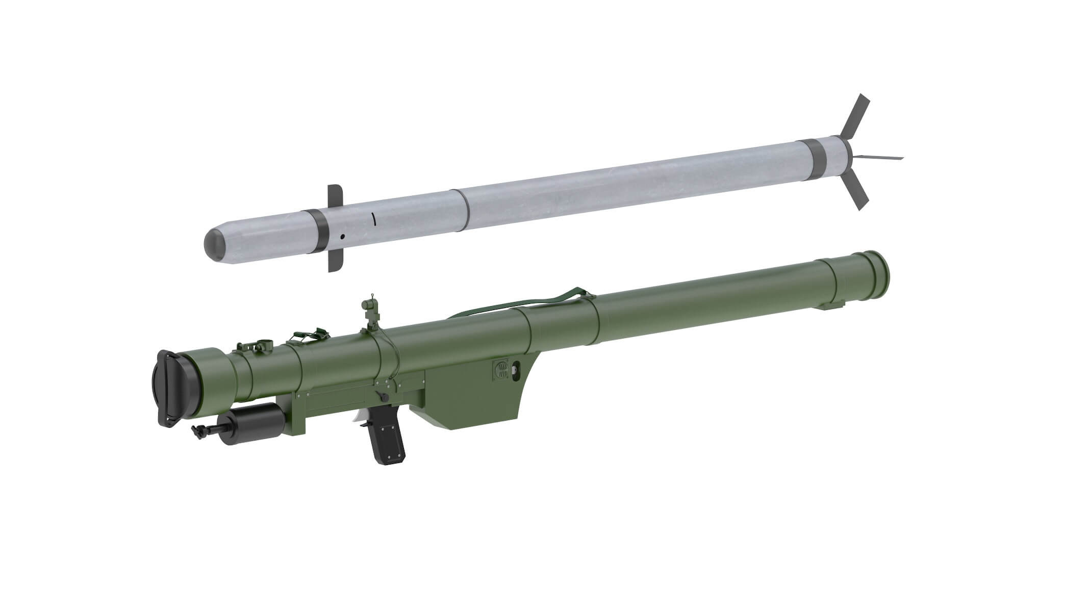 9K32 Strela-2 3D Model by frezzy