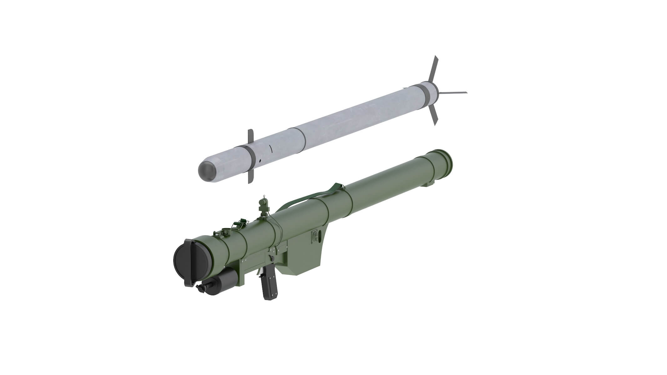 9K32 Strela-2 3D Model by frezzy