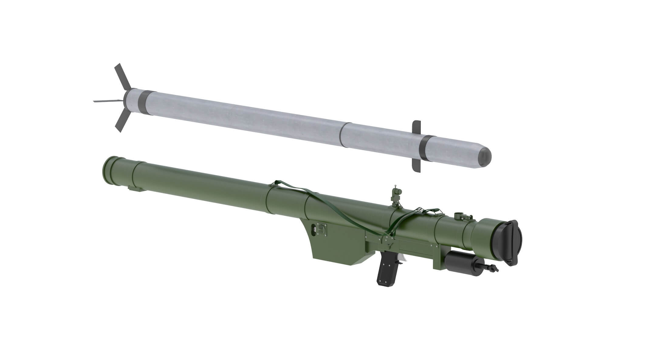 9K32 Strela-2 3D Model by frezzy