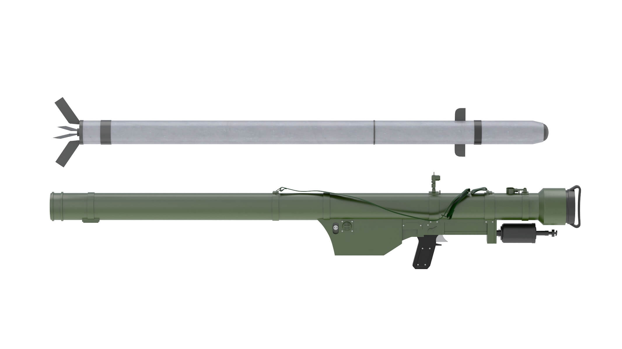 9K32 Strela-2 3D Model by frezzy