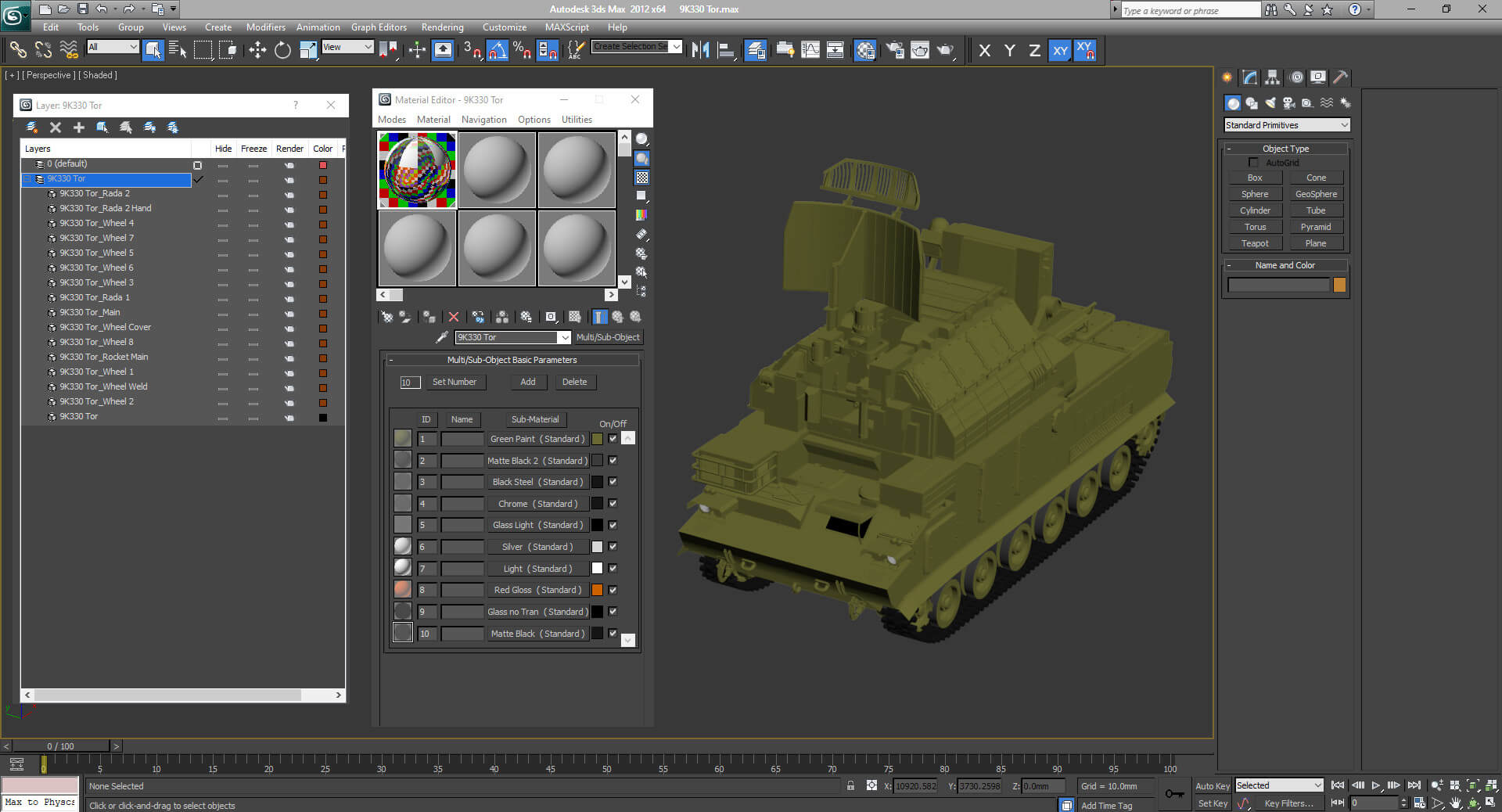 9K330 Tor (SA-15 Gauntlet) 3D Model by frezzy