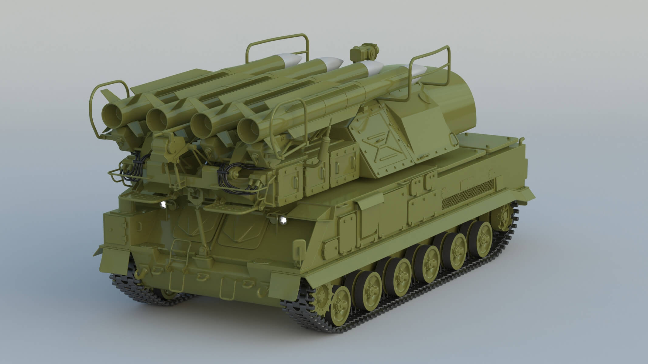 9K37 Buk Missile System (SA-11) 3D Model by frezzy