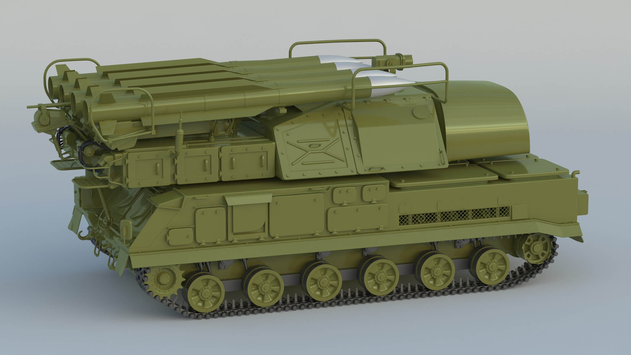 9K37 Buk Missile System (SA-11) 3D Model by frezzy
