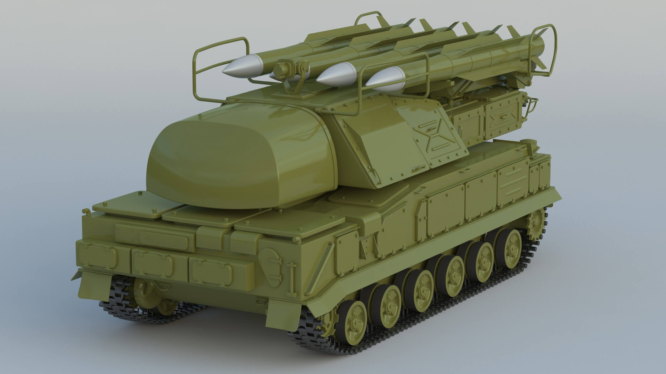 9K37 Buk Missile System (SA-11) 3D Model by frezzy