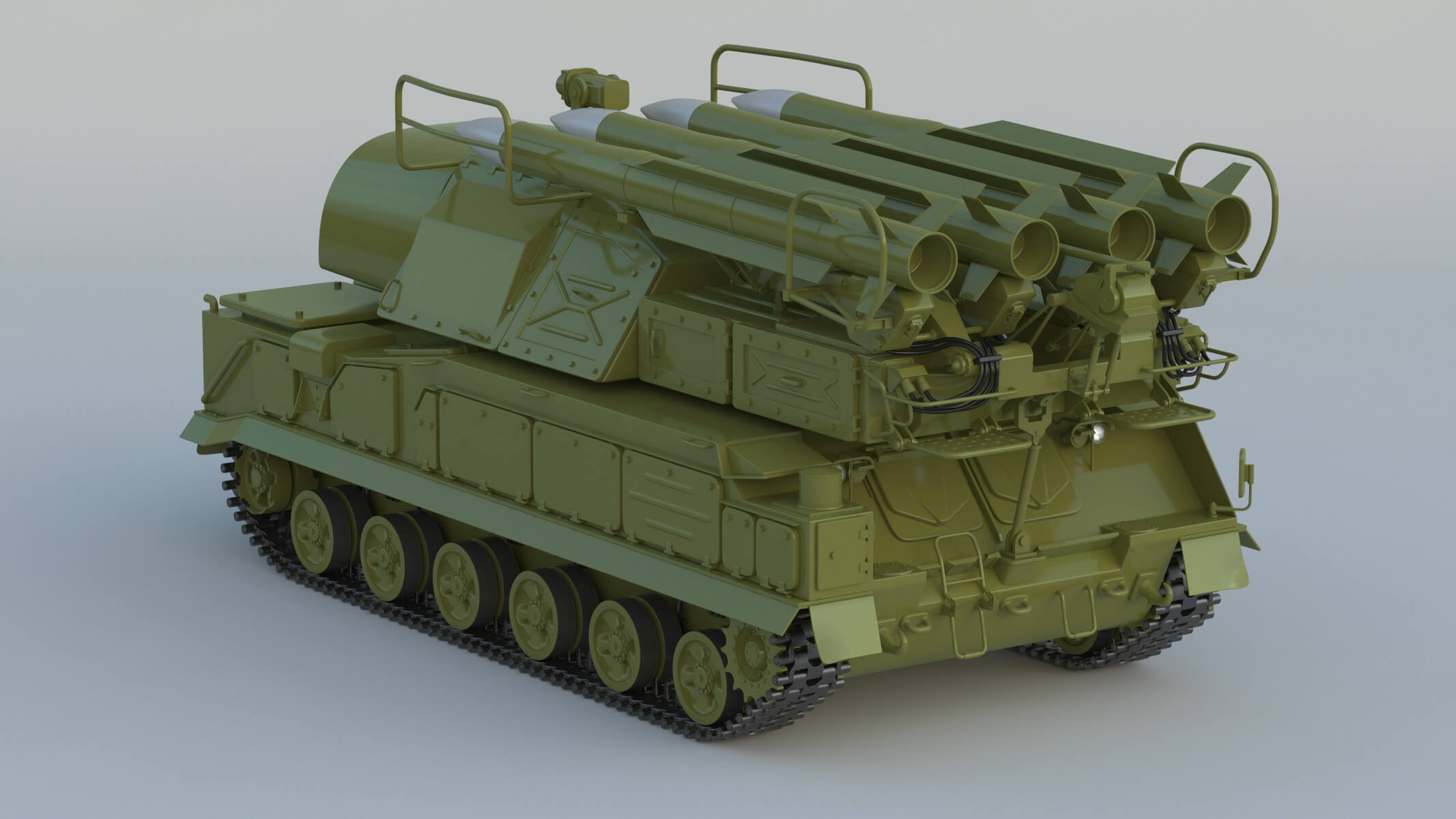 9K37 Buk Missile System (SA-11) 3D Model by frezzy
