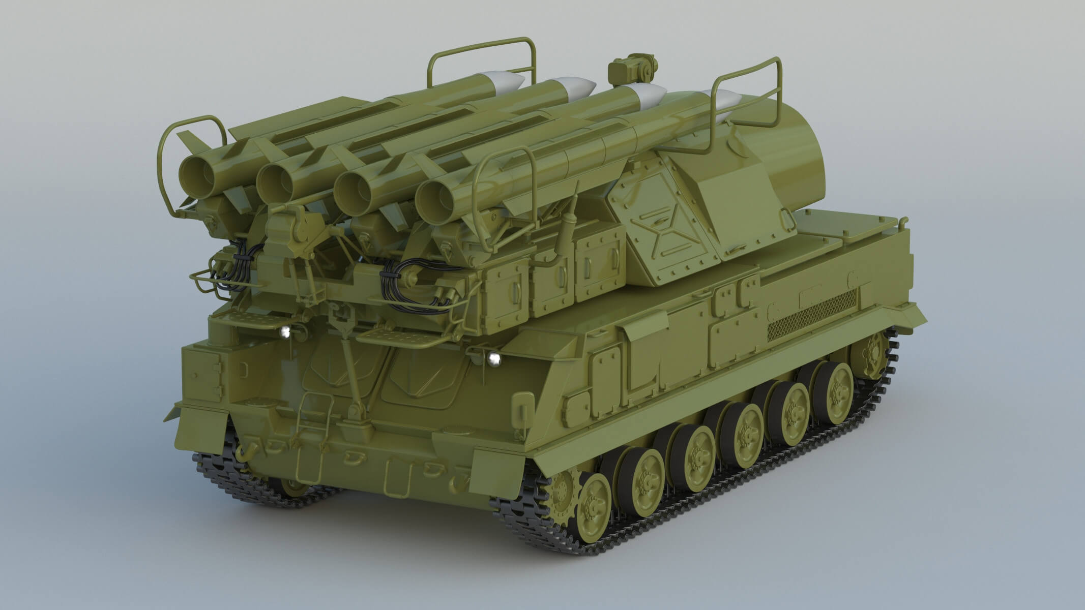 9K37 Buk Missile System (SA-11) 3D Model by frezzy