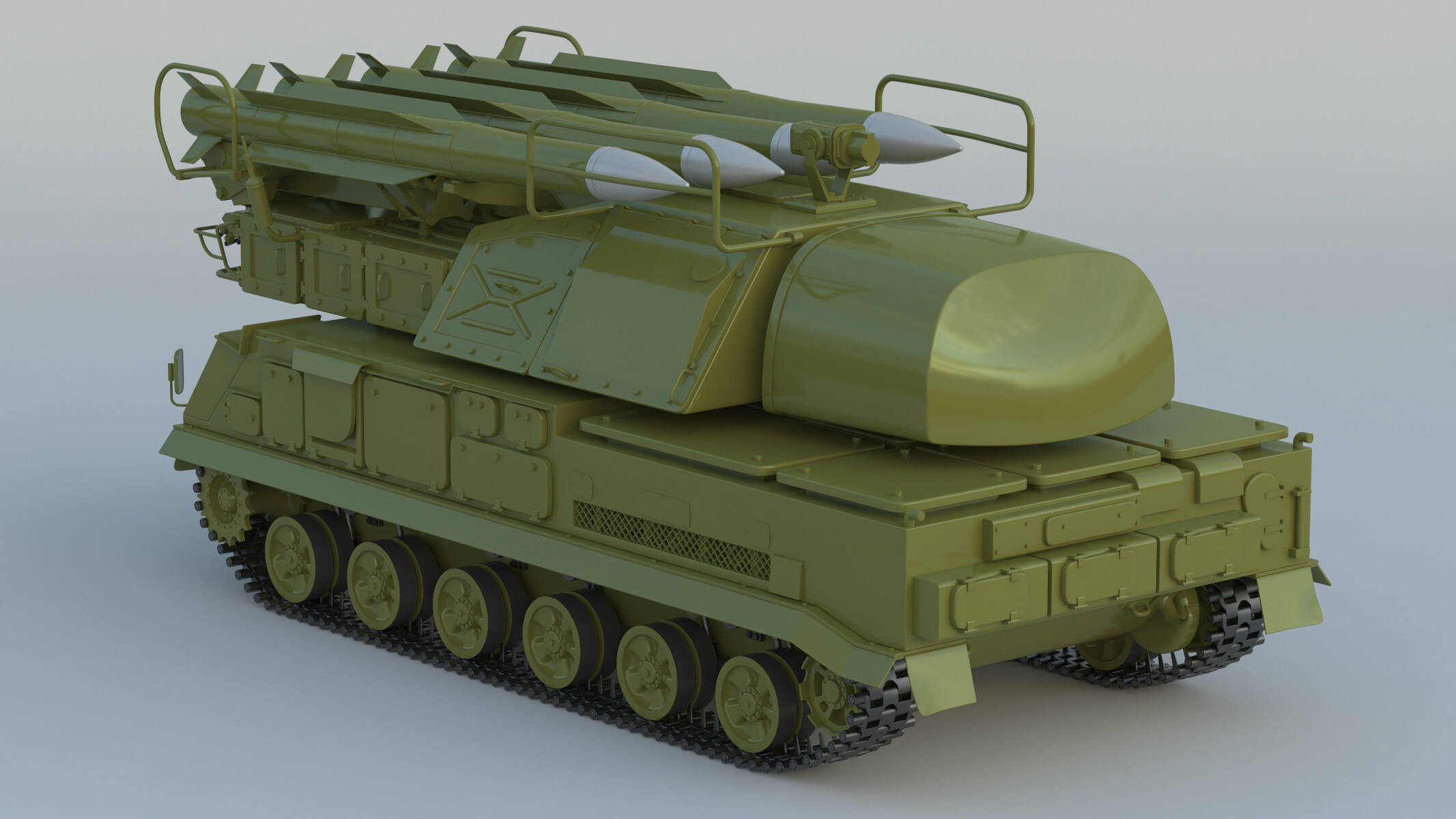 9K37 Buk Missile System (SA-11) 3D Model by frezzy