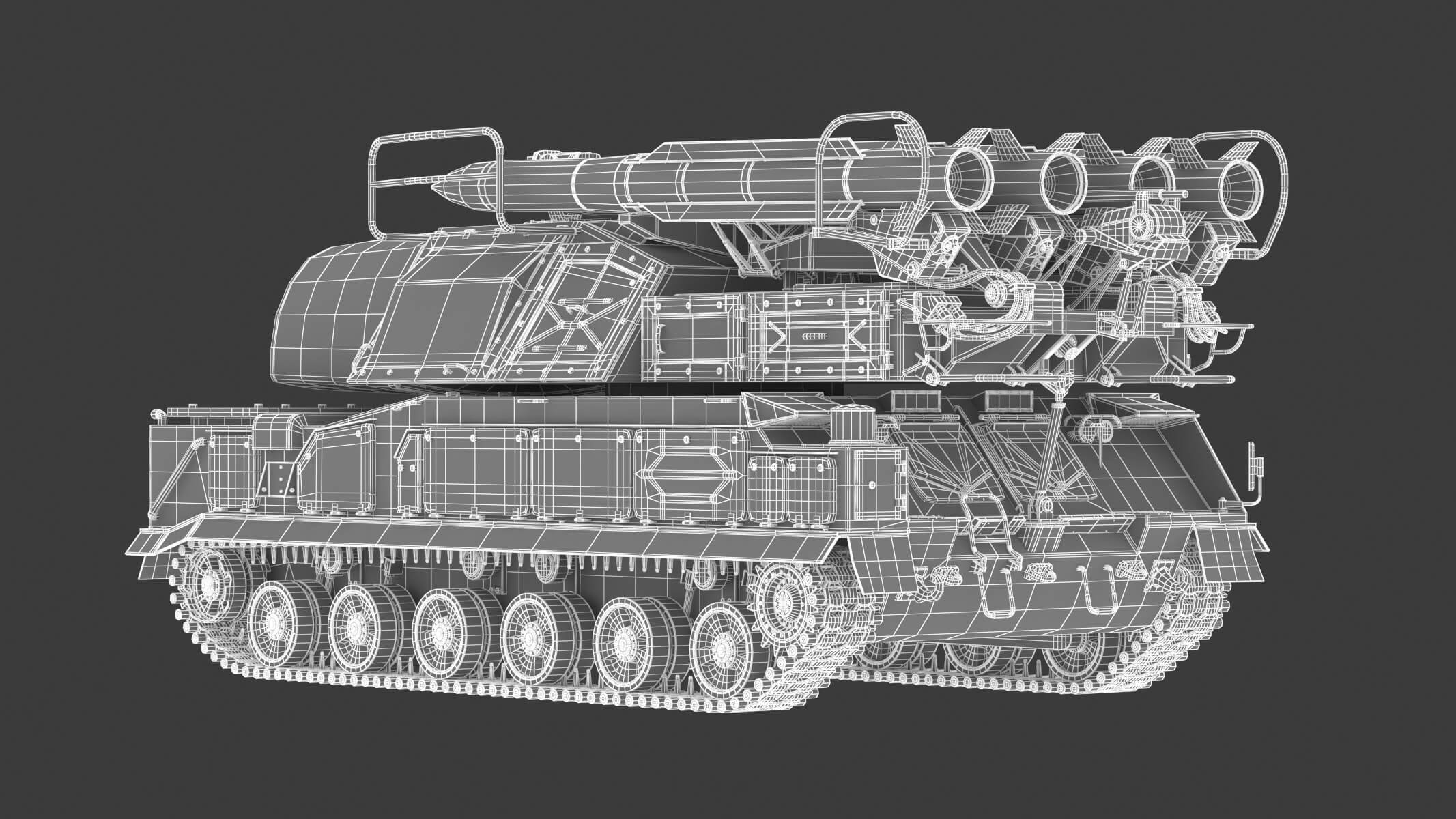 9K37 Buk Missile System (SA-11) 3D Model by frezzy