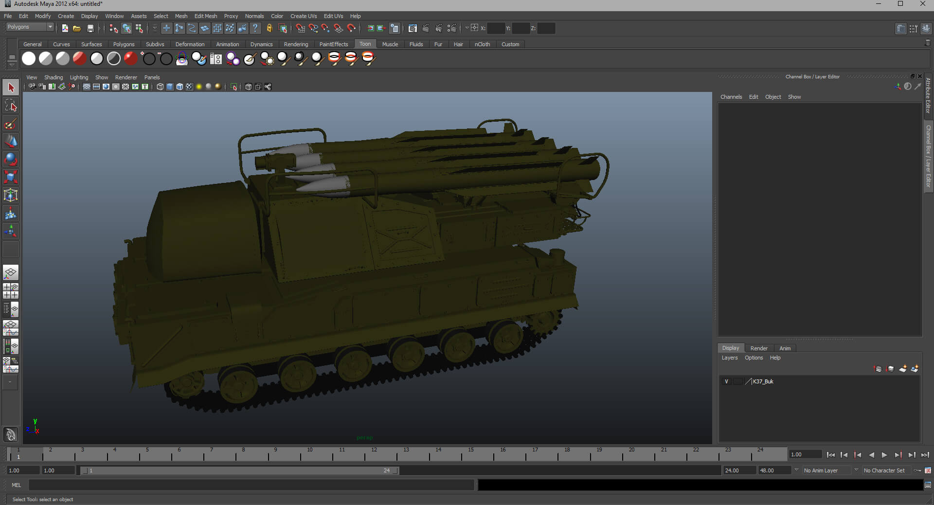 9K37 Buk Missile System (SA-11) 3D Model by frezzy