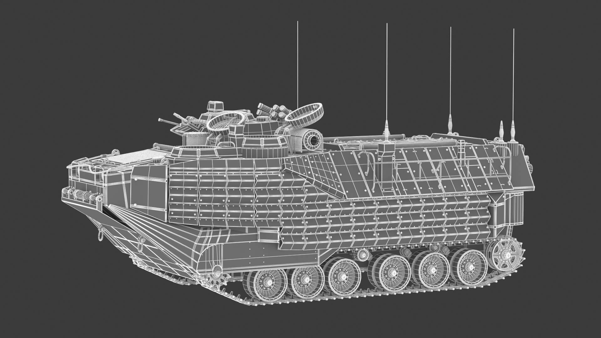 AAVP-7A1 Assault Amphibious Vehicle 3D Model by frezzy