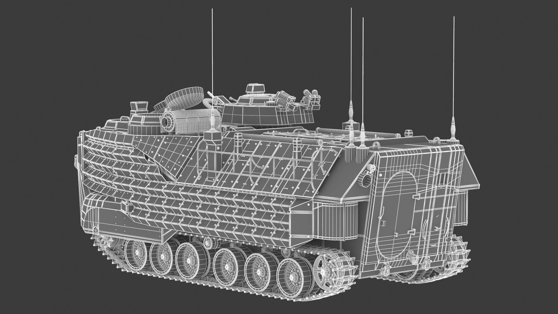 AAVP-7A1 Assault Amphibious Vehicle 3D Model by frezzy