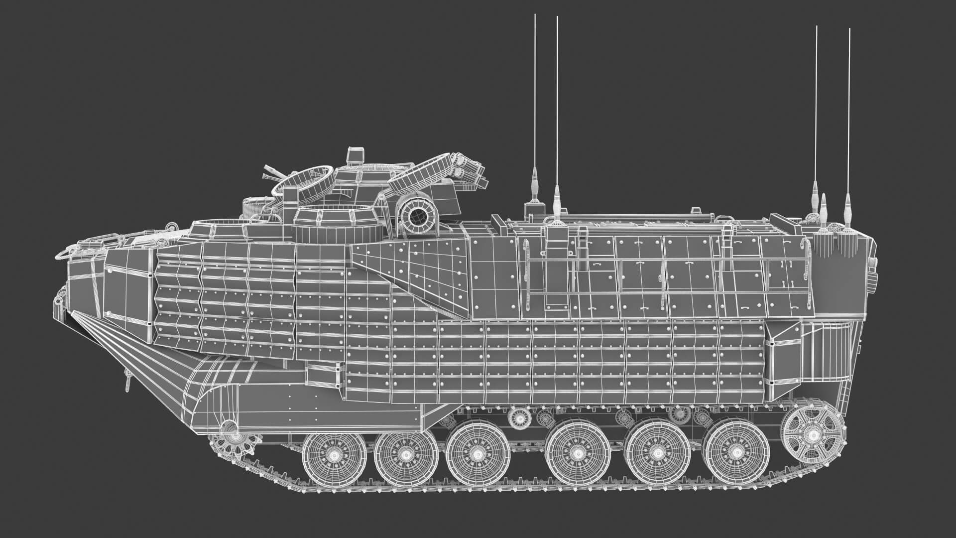 AAVP-7A1 Assault Amphibious Vehicle 3D Model by frezzy
