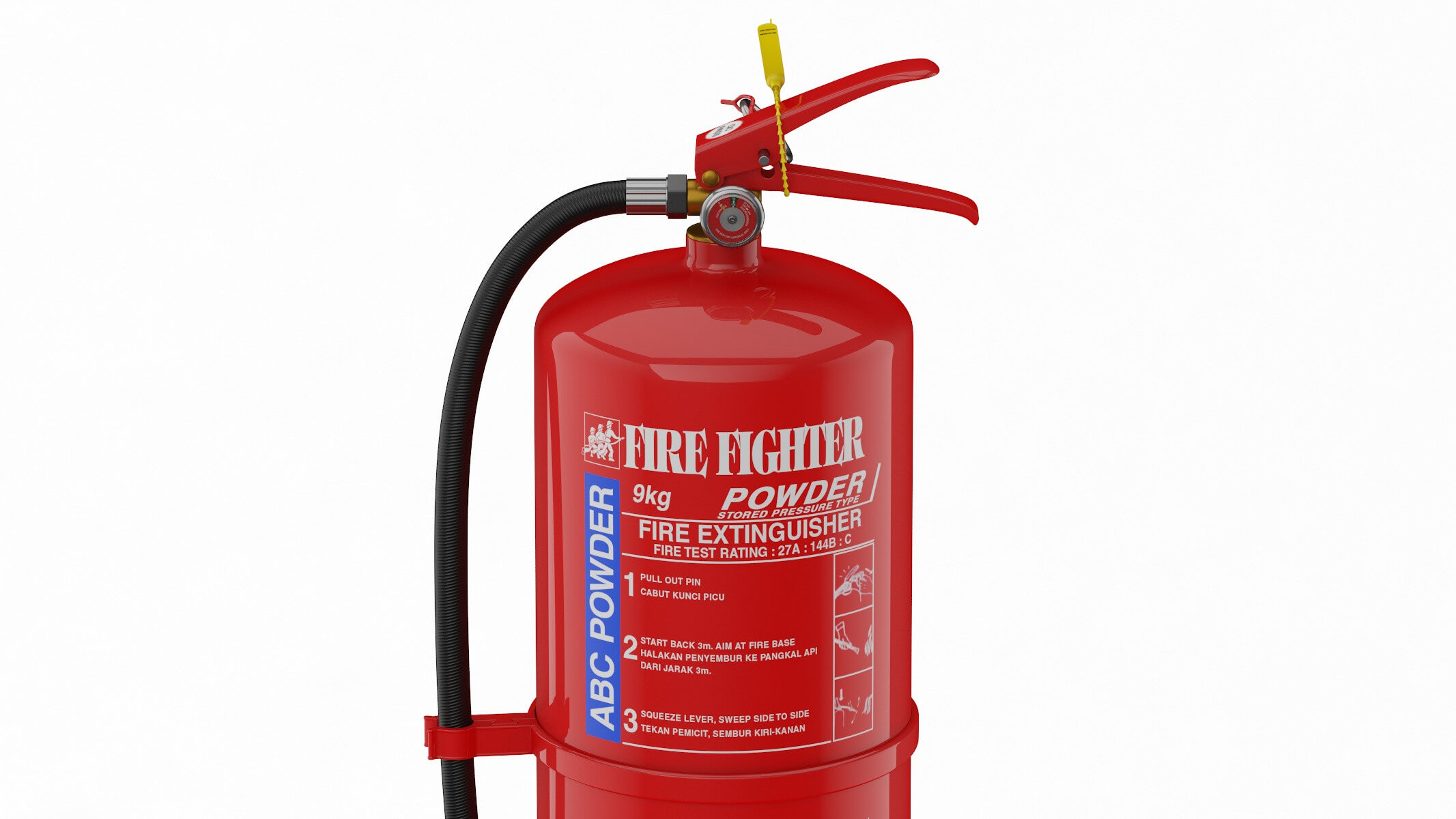 ABC Powder Fire Extinguisher - 3D Model by frezzy