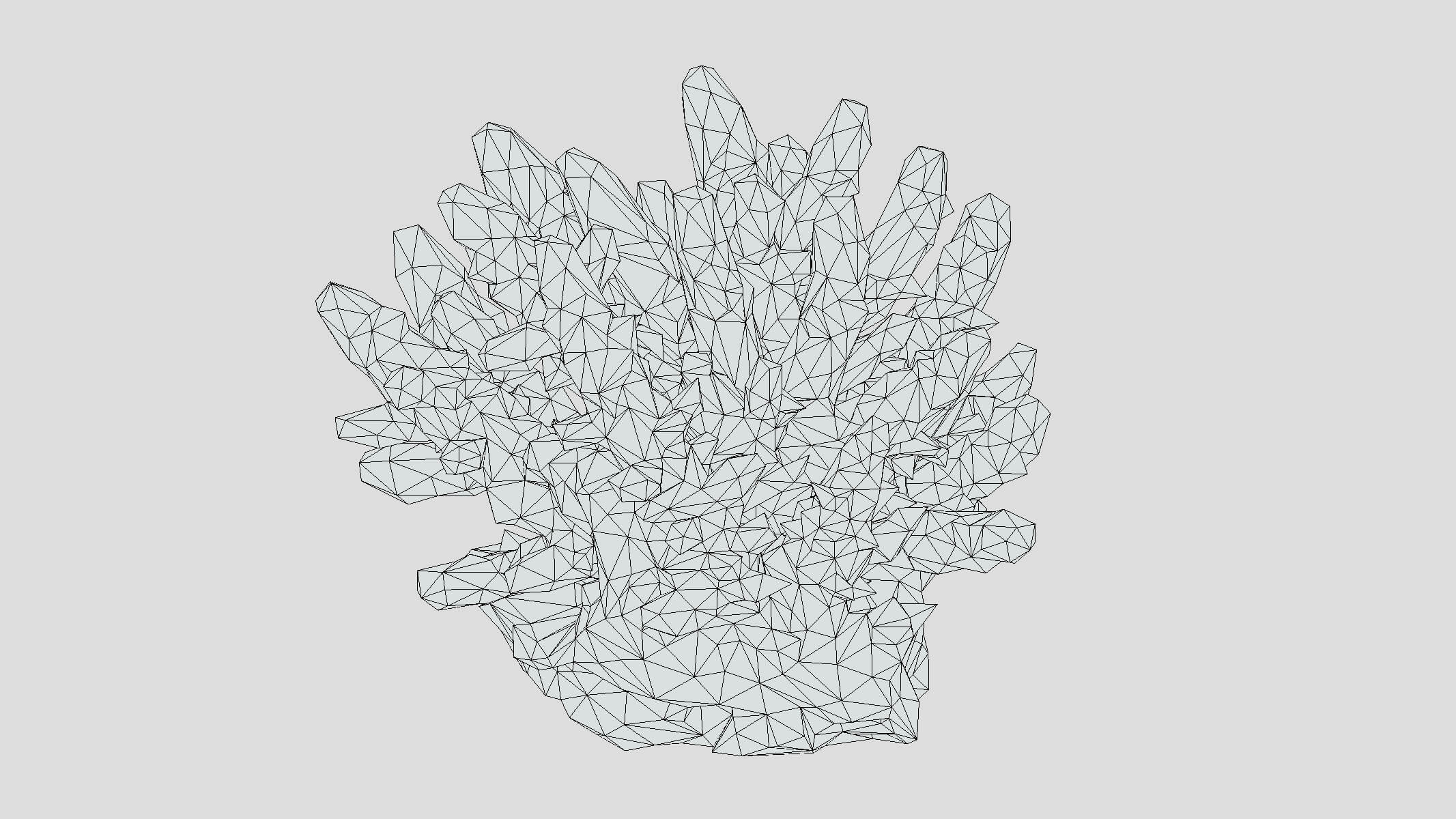 Acropora Coral Low Poly - 3D Model by frezzy