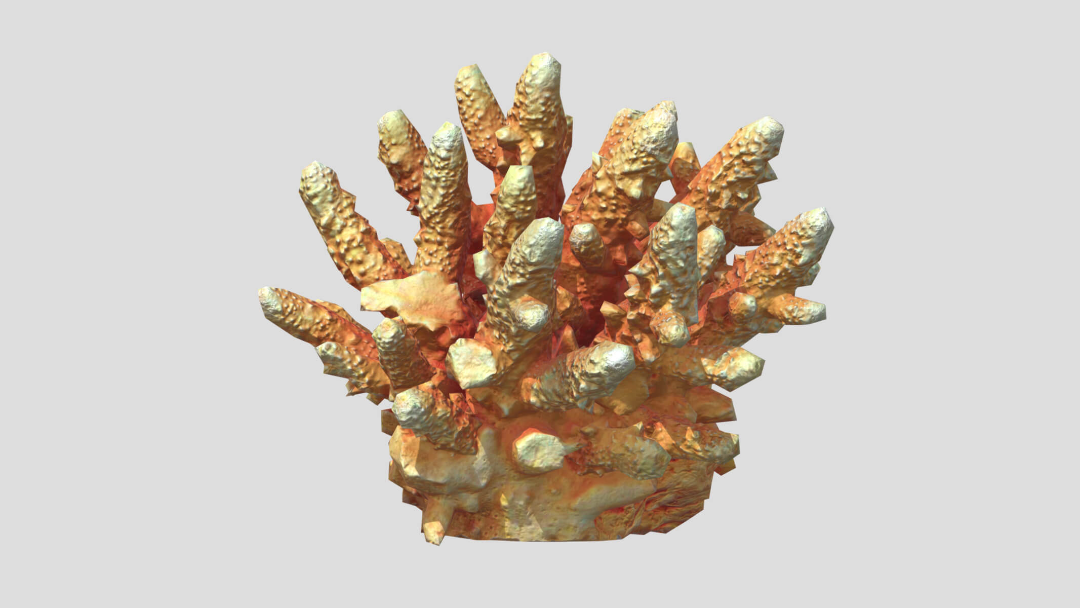 Acropora Coral Low Poly - 3D Model by frezzy