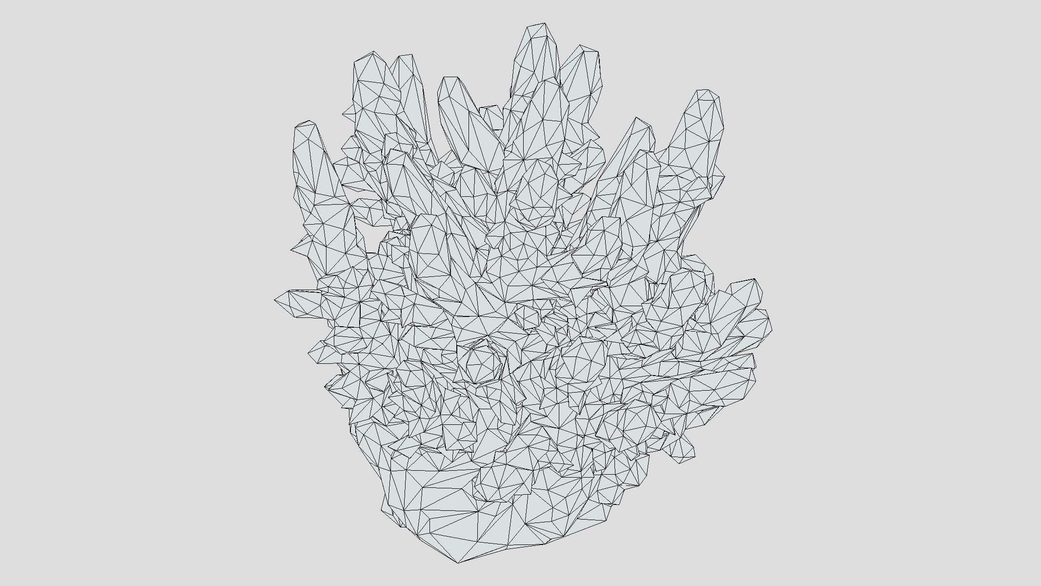 Acropora Coral Low Poly - 3D Model by frezzy