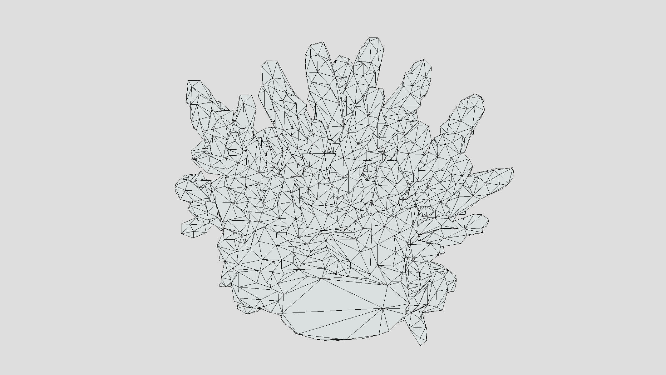 Acropora Coral Low Poly - 3D Model by frezzy