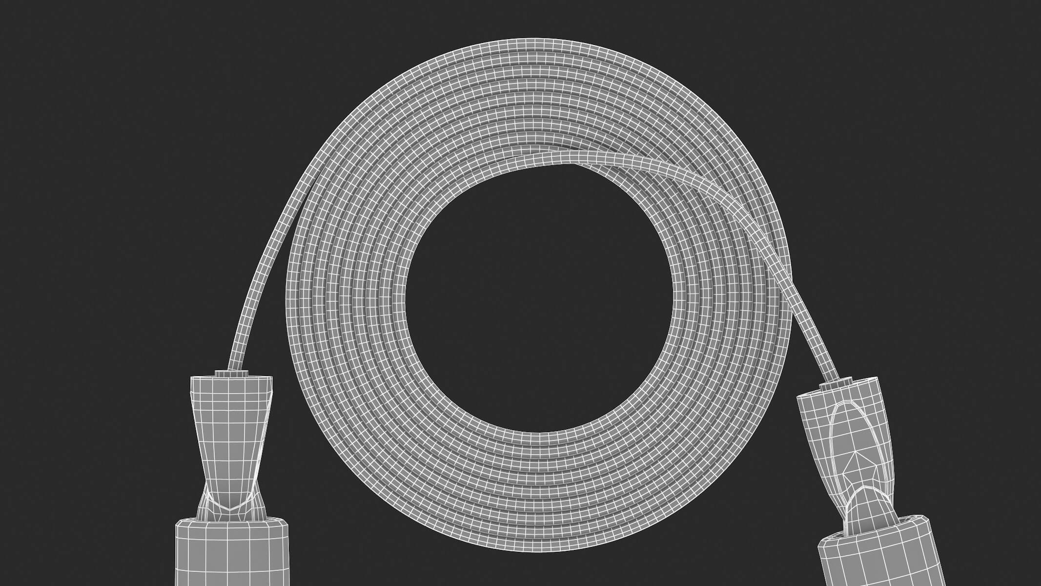 Adjustable Steel Wire Jump Rope - 3D Model by frezzy